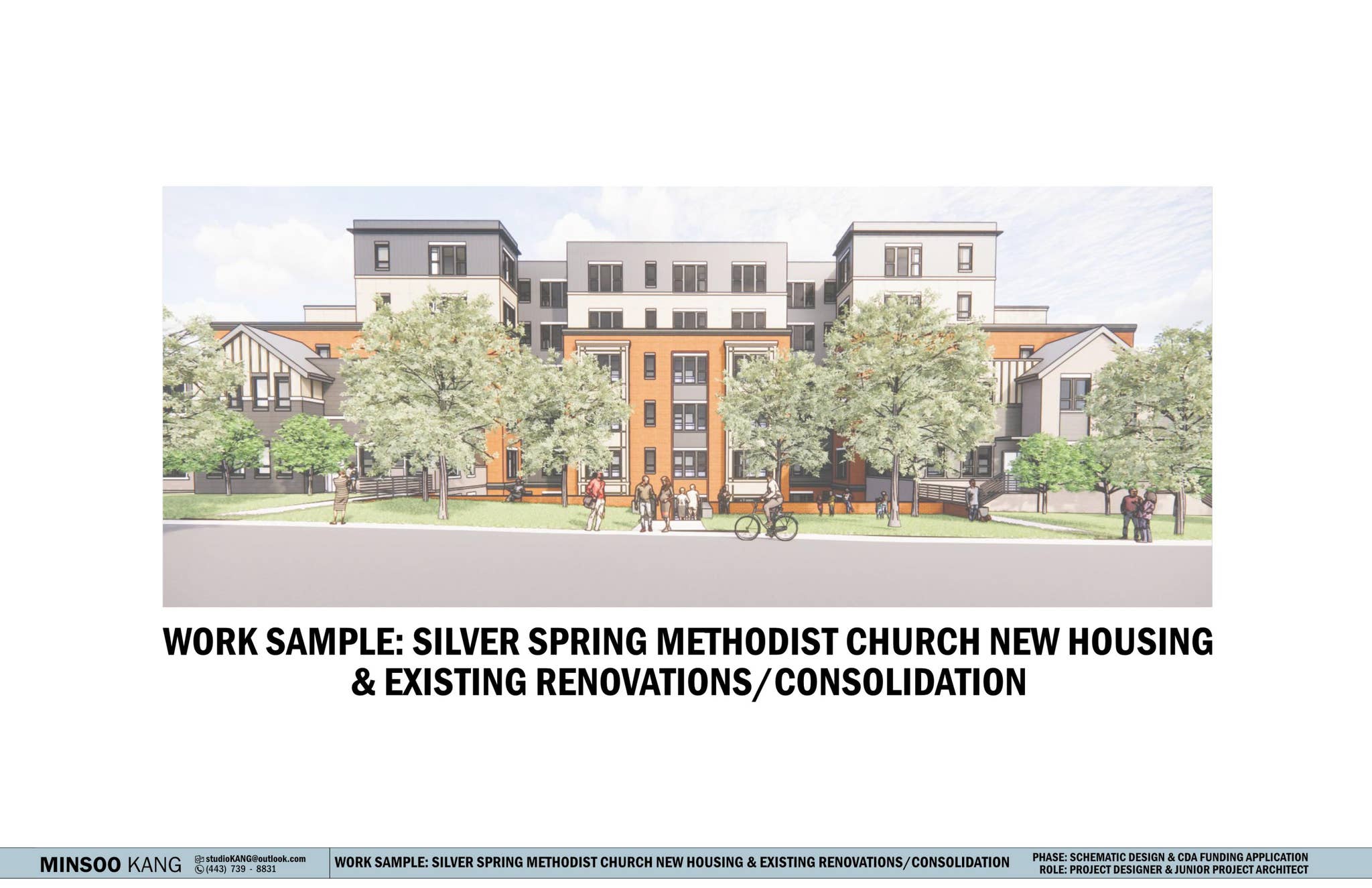 WORK SAMPLE - AFFORDABLE HOUSING SILVER SPRING SSUMC, MD by MinSoo Kang ...