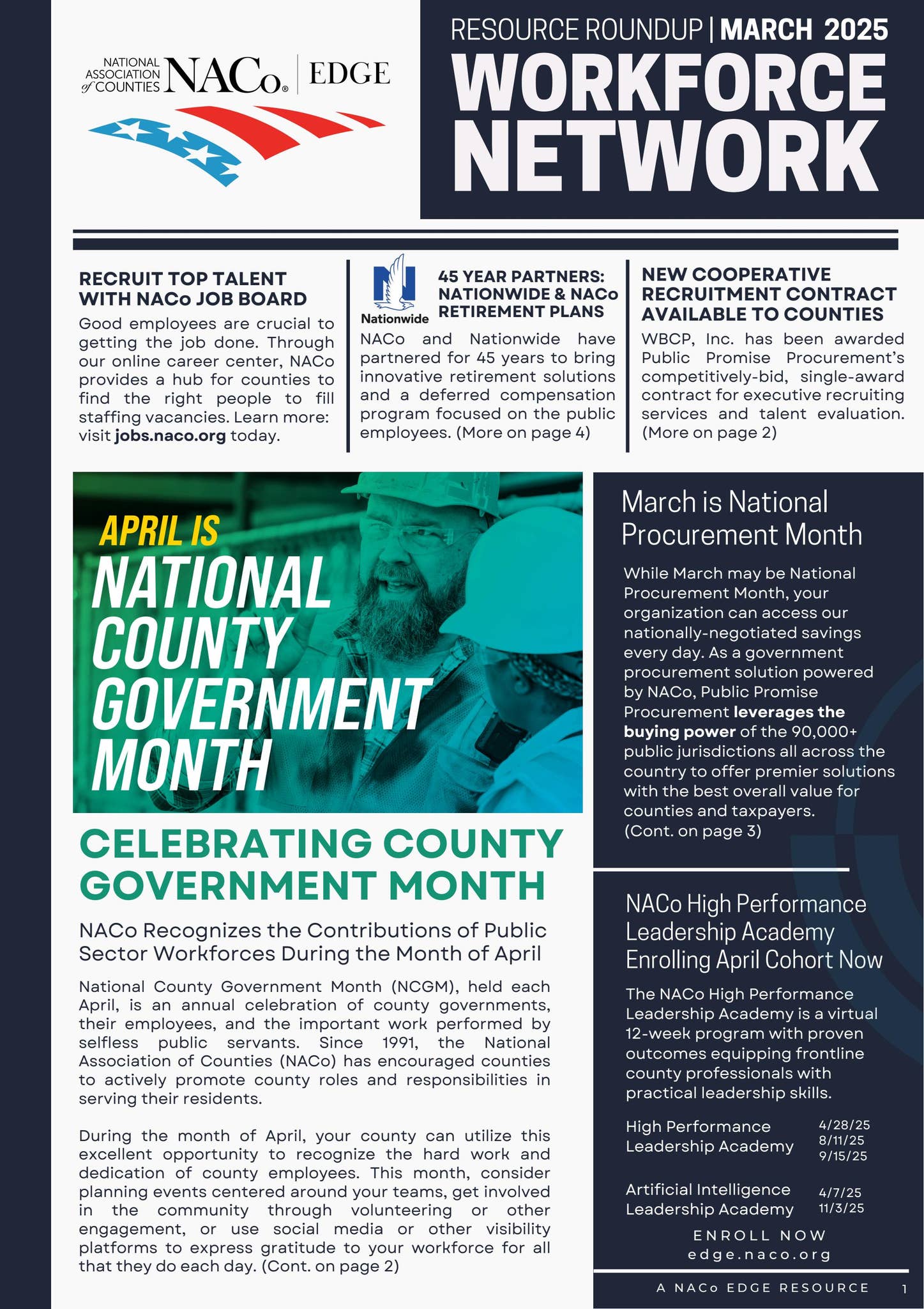 NACo Workforce Network Roundup March 2025 by Steven James Media Group ...