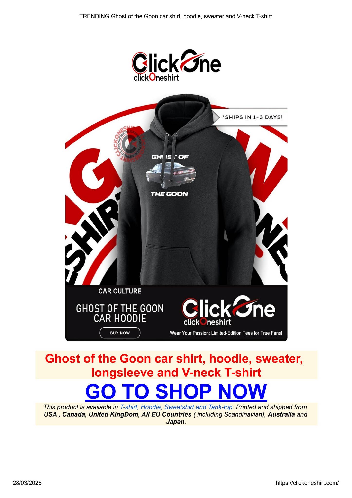 Ghost of the Goon car shirt by Design AT Shop - Issuu