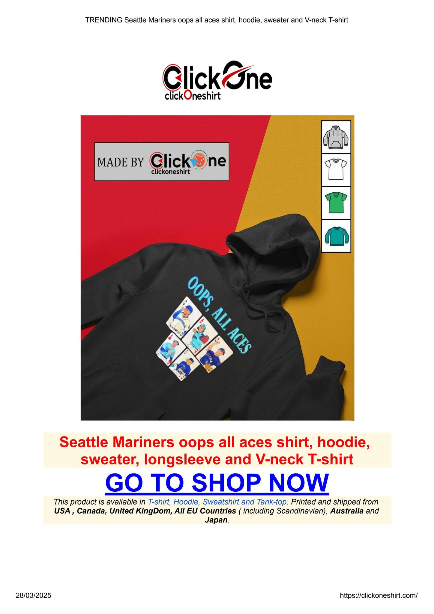 Seattle Mariners oops all aces shirt by Design AT Shop - Issuu