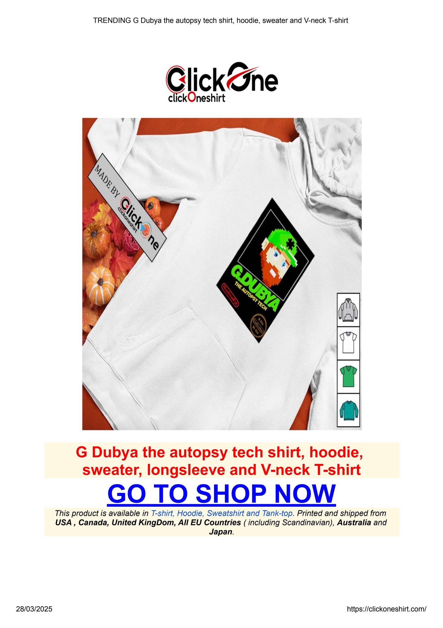 G Dubya the autopsy tech shirt by Design AT Shop - Issuu