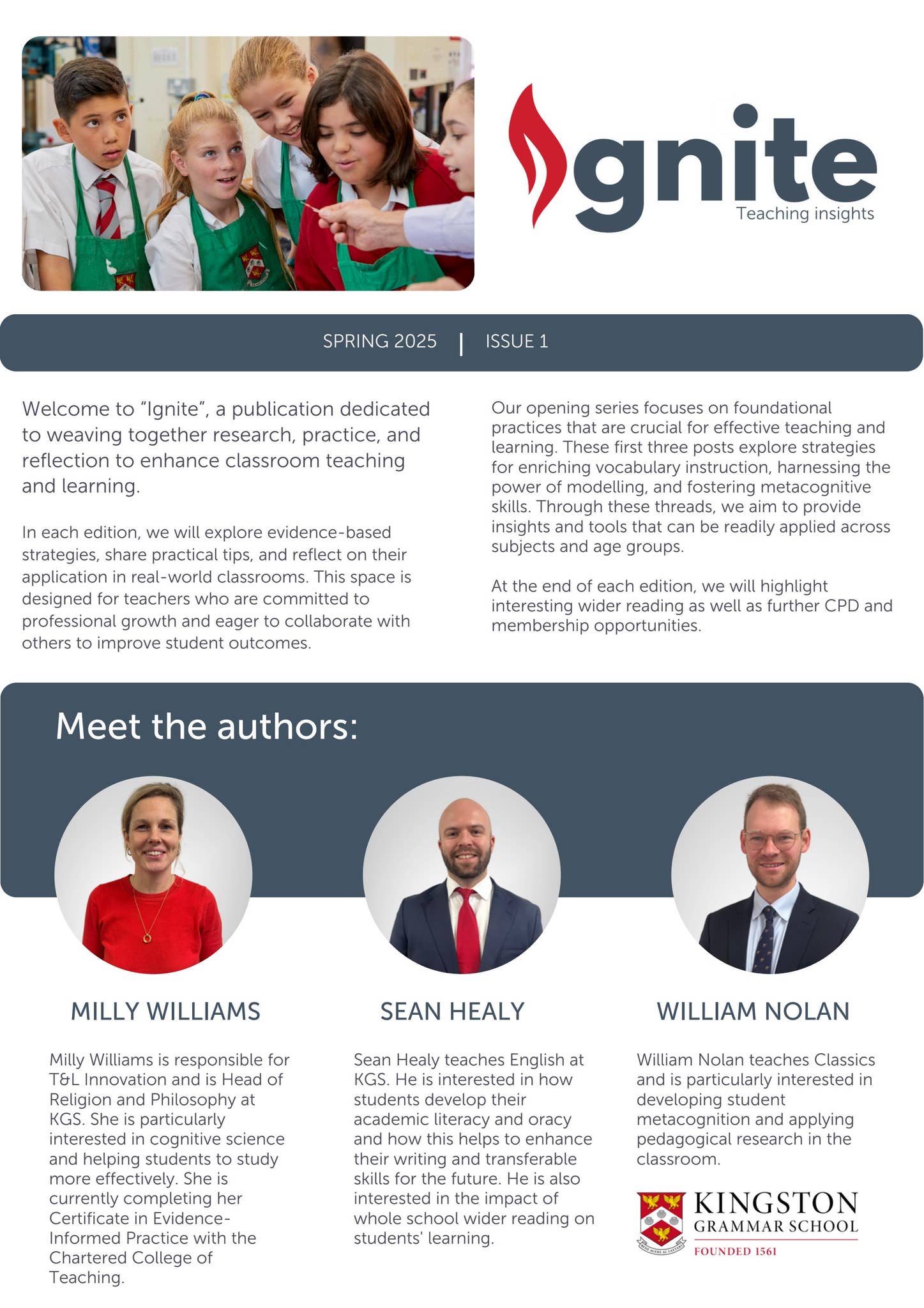 Teaching & Learning Newsletter - Ignite by Kingston Grammar School - Issuu