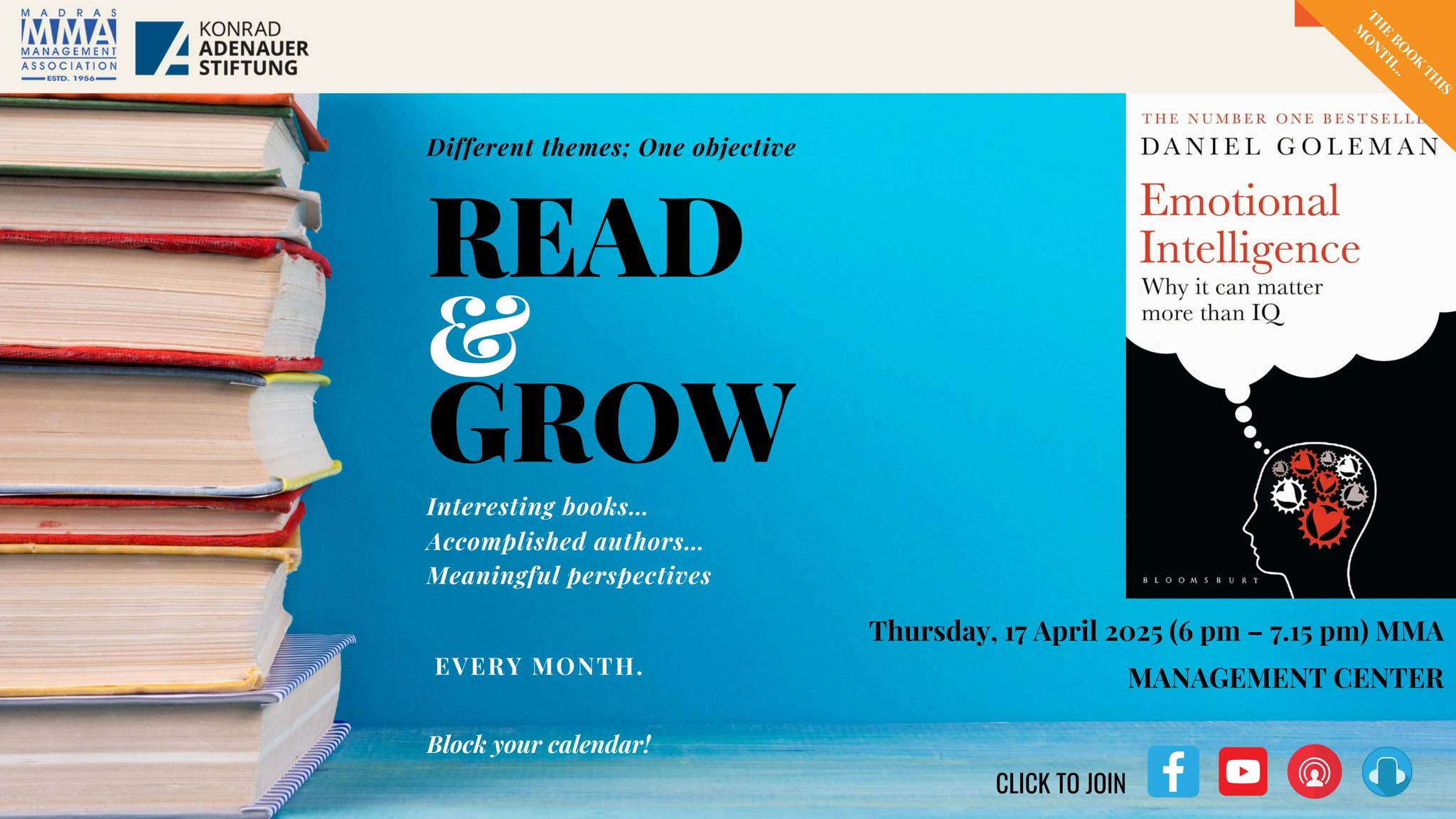 Read & Grow - Emotional Intelligence - 17 Apr 2025 by Madras Management ...