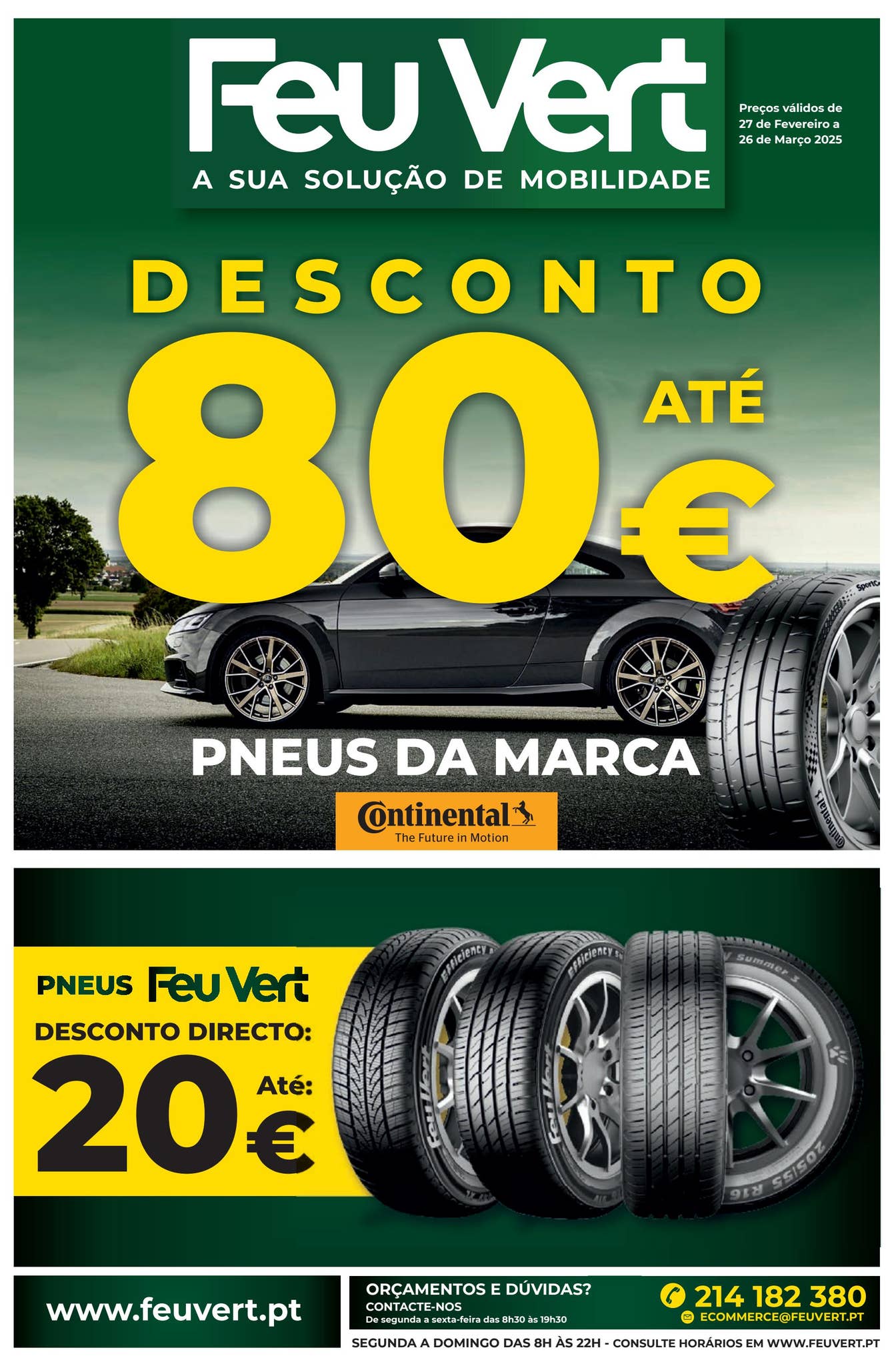 Feu Vert - Folheto 27 de mar a 23 de abril by Feu Vert Portugal - Issuu
