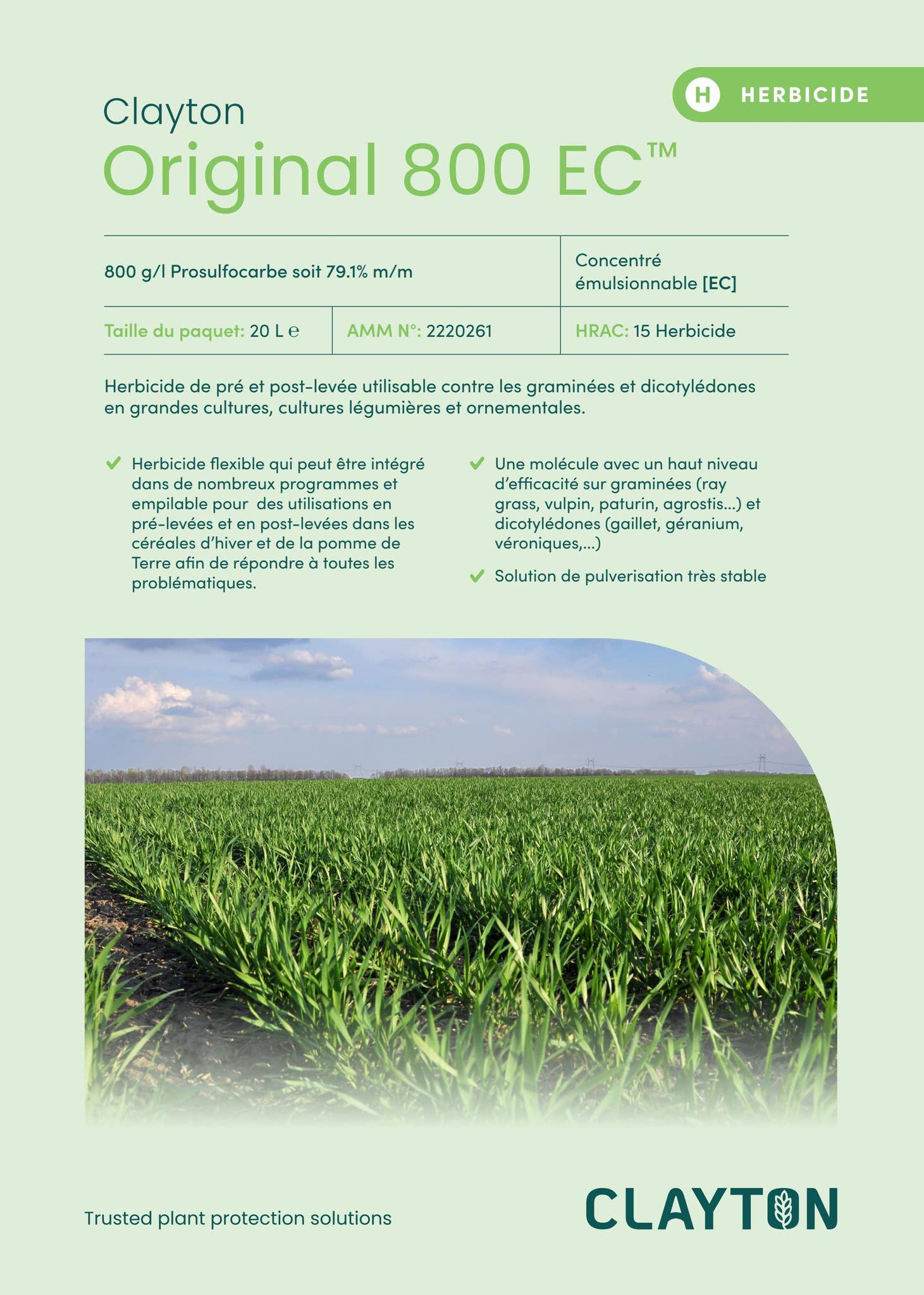 Original 800 EC Product Information 2025 - France by Clayton Plant ...