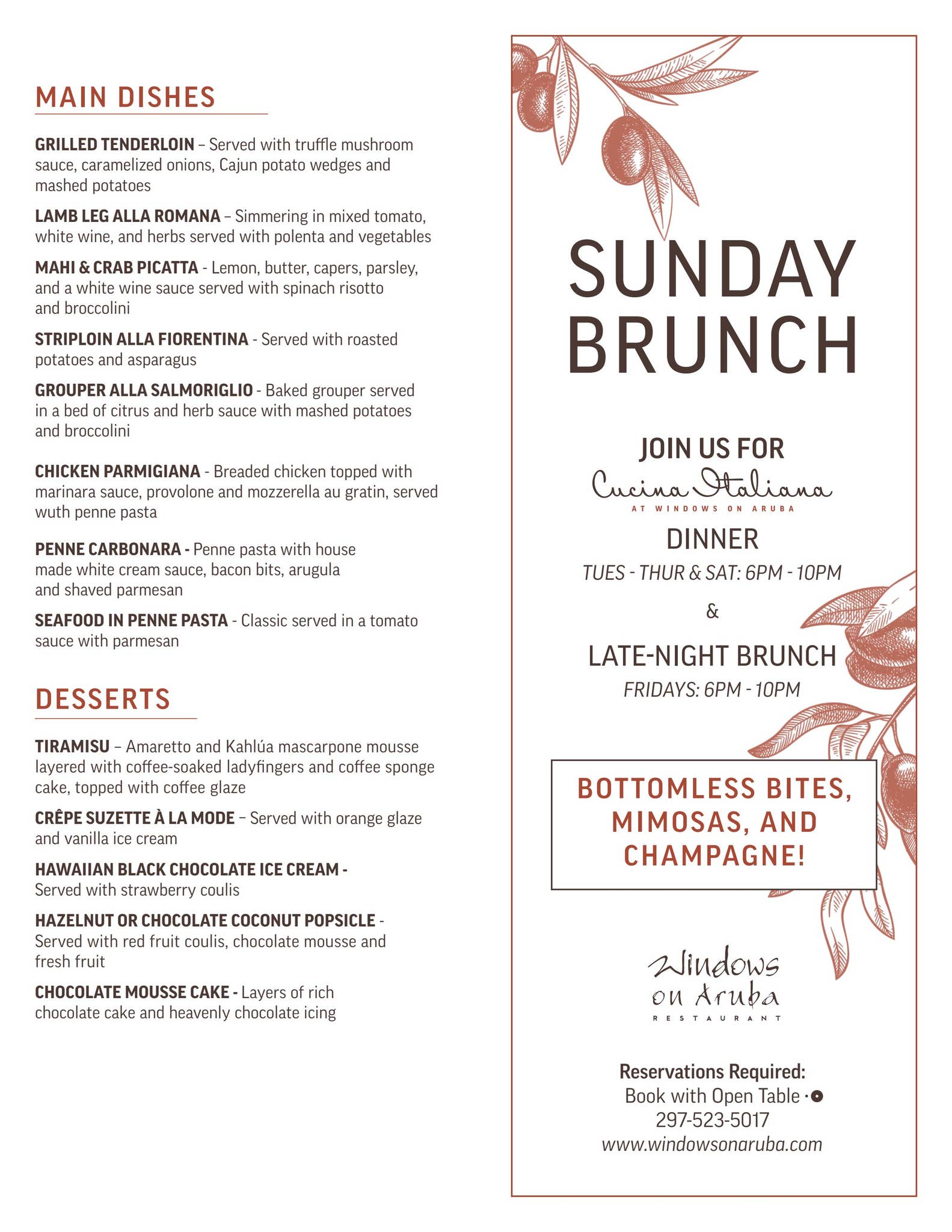 Windows on Aruba Sunday Brunch by Divi Resorts - Issuu