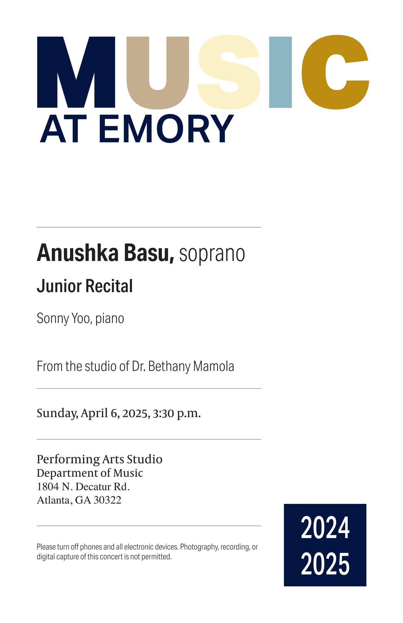 4/06/2025, Anushka Basu - student recital by Schwartz Center for Performing Arts - Issuu