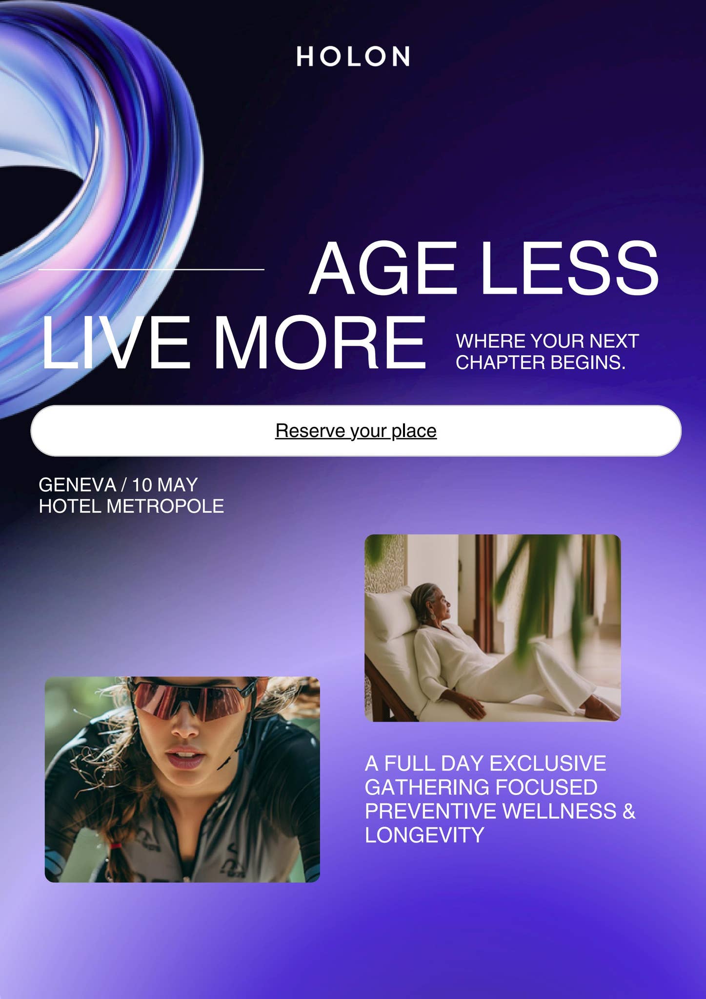 HOLON Event Age Less May 2025 Brochure/OPEN 2 by Holon Life - Issuu