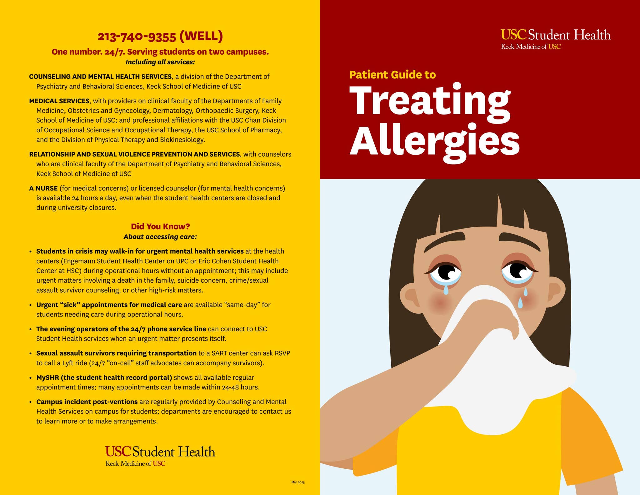 Treating Allergies: Patient Guide to Services by USC Campus Health Info ...