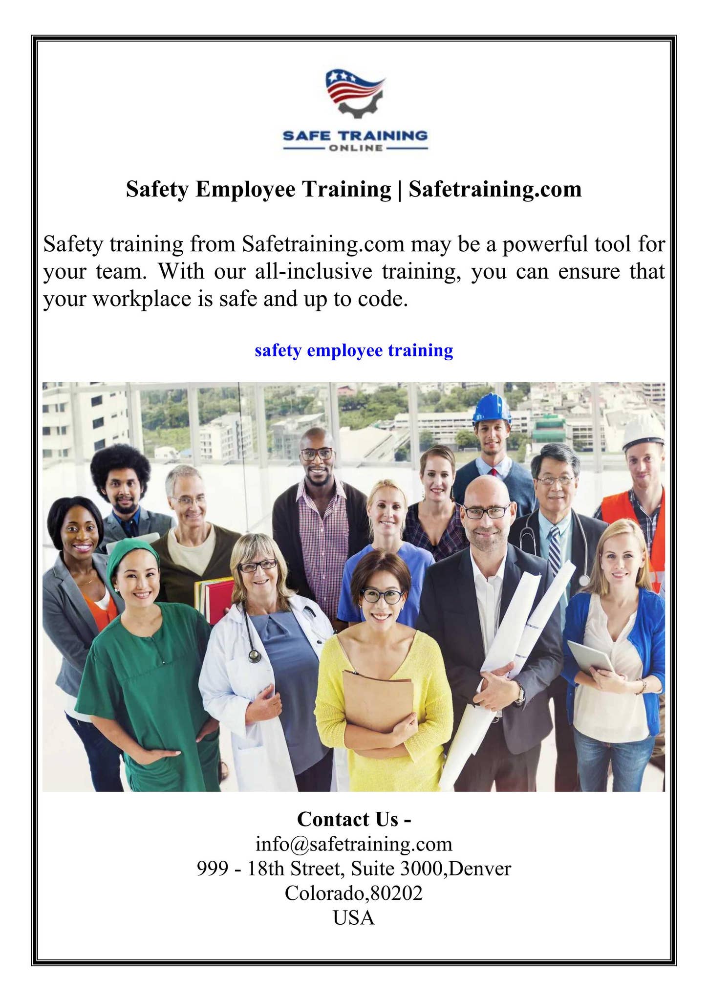 Safety Employee Training Safetraining.com by SAFE Training North ...