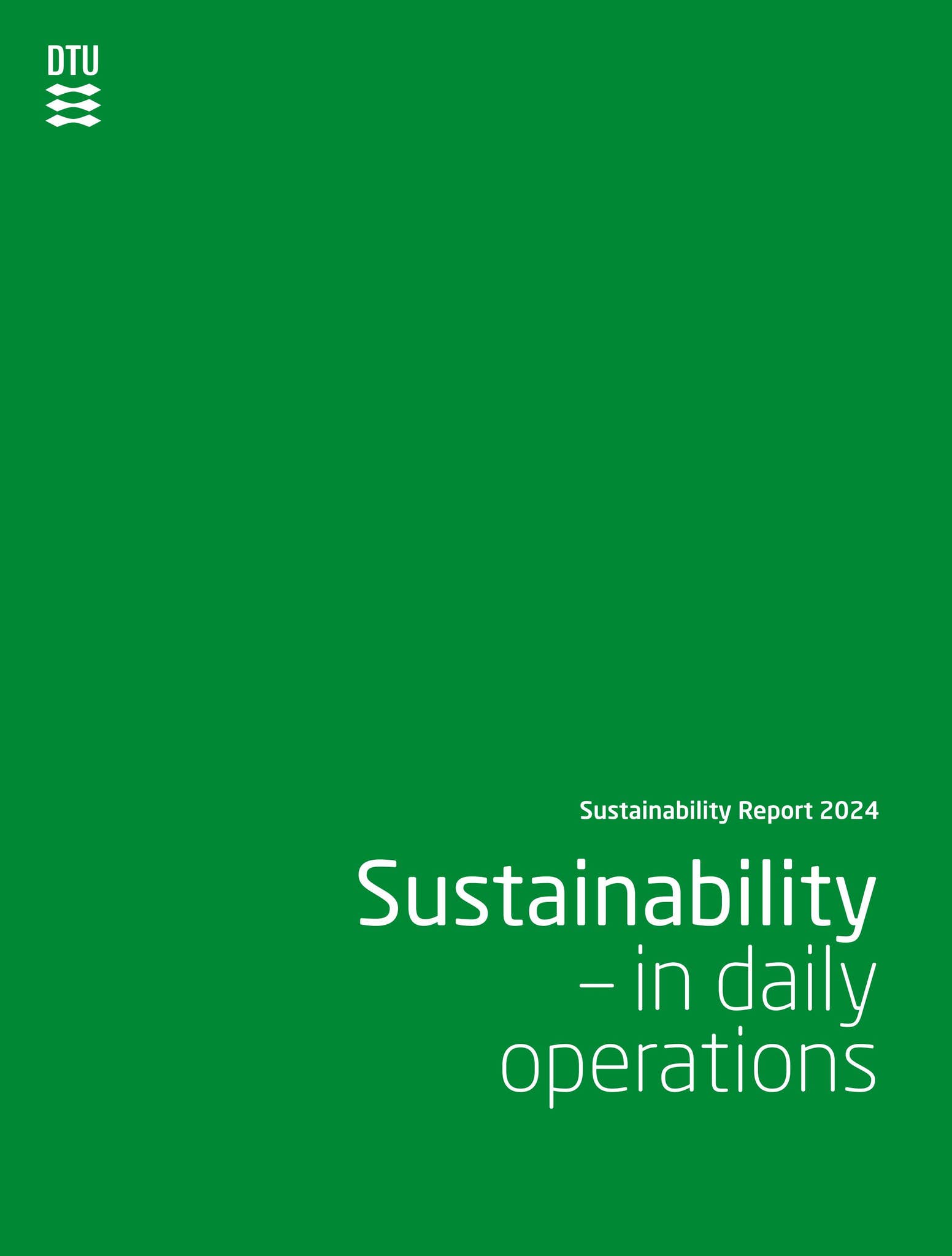 DTU Sustainability Report 2024 by DTUdk - Issuu