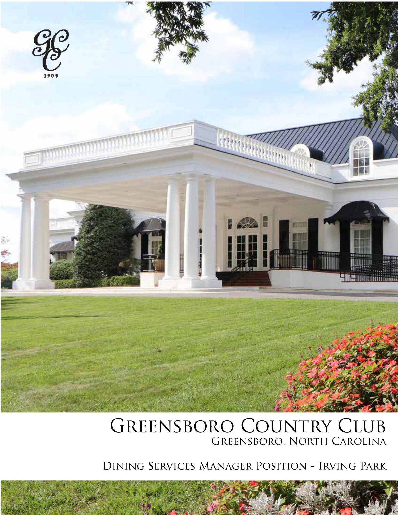 GCC Dining Services Manager Position - IP by Greensboro Country Club ...
