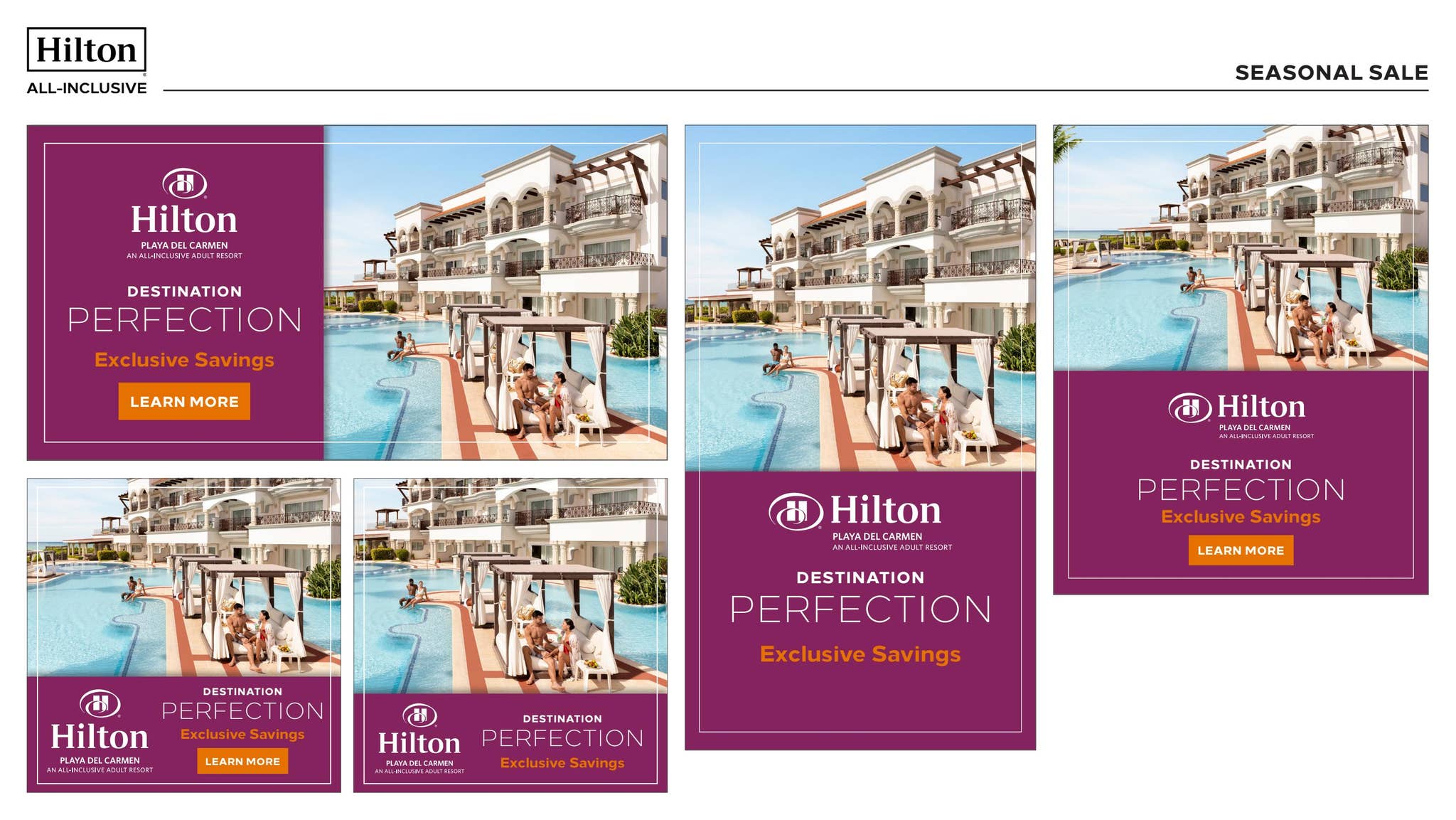 Hilton Resorts Digital Banner Layouts by Cohort Creative Group - Issuu