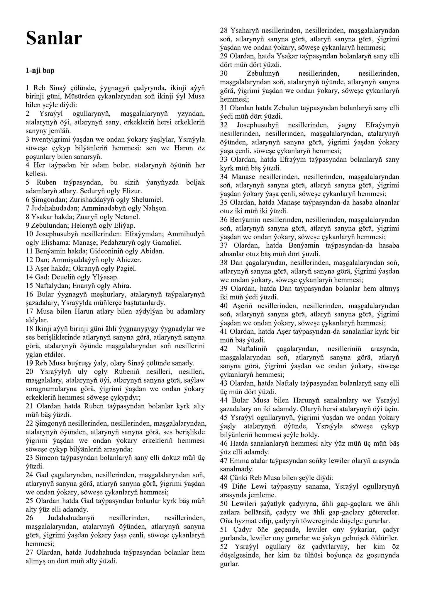 Turkmen - The Book of Numbers by Filipino Tracts and Literature Society ...