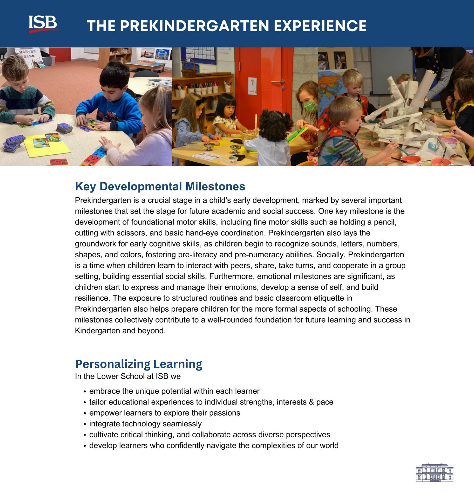 Prekindergarten Experience by International School of Brussels - Issuu