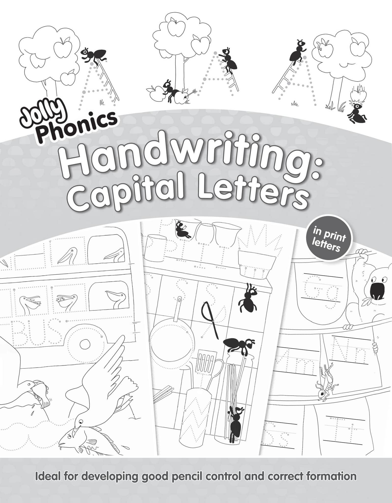 Jolly Phonics Capital Letter Handwriting Practice Book AE print by ...