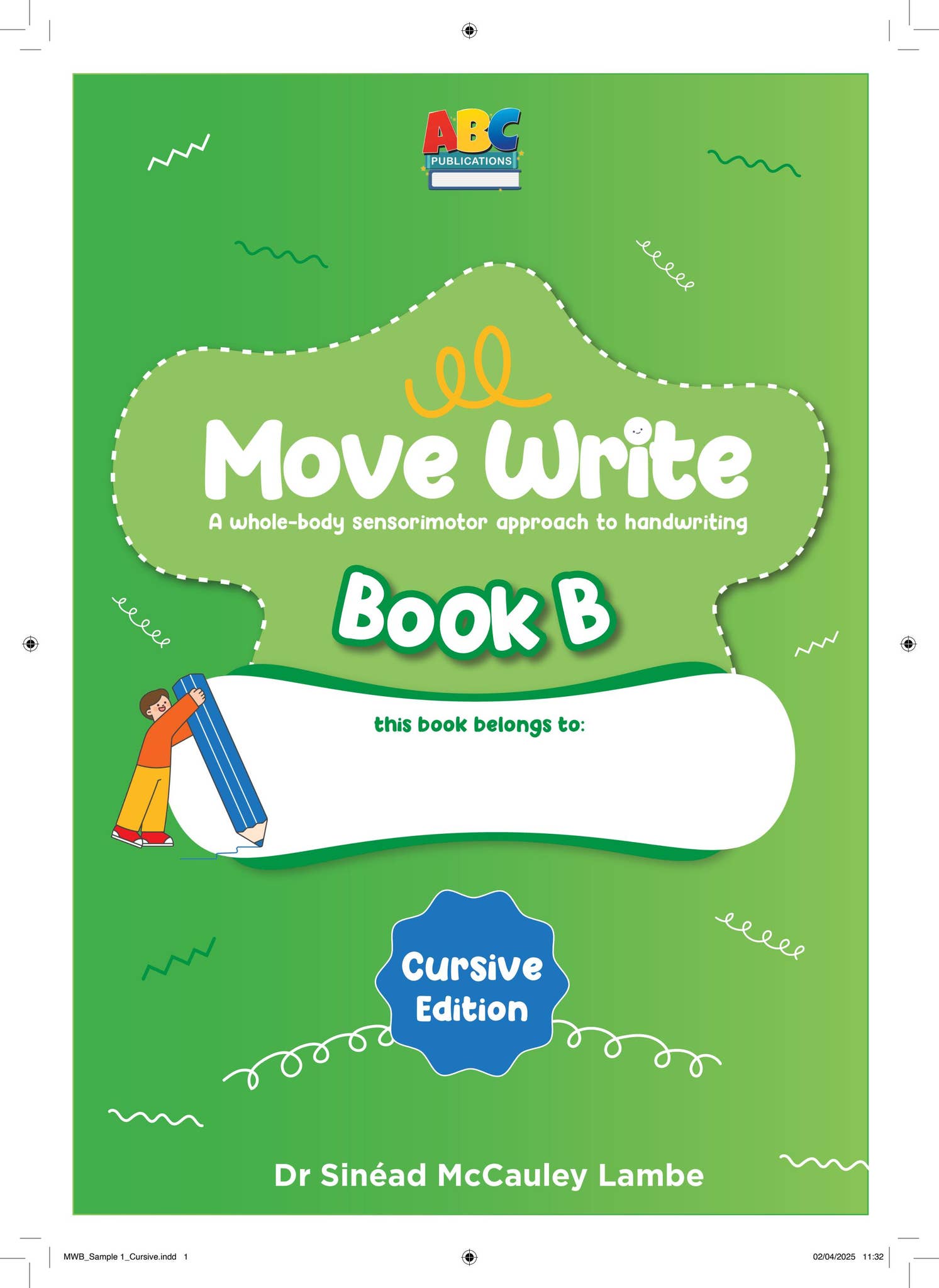 Move Write Handwriting Book B Cursive Edition by ABC School Supplies ...
