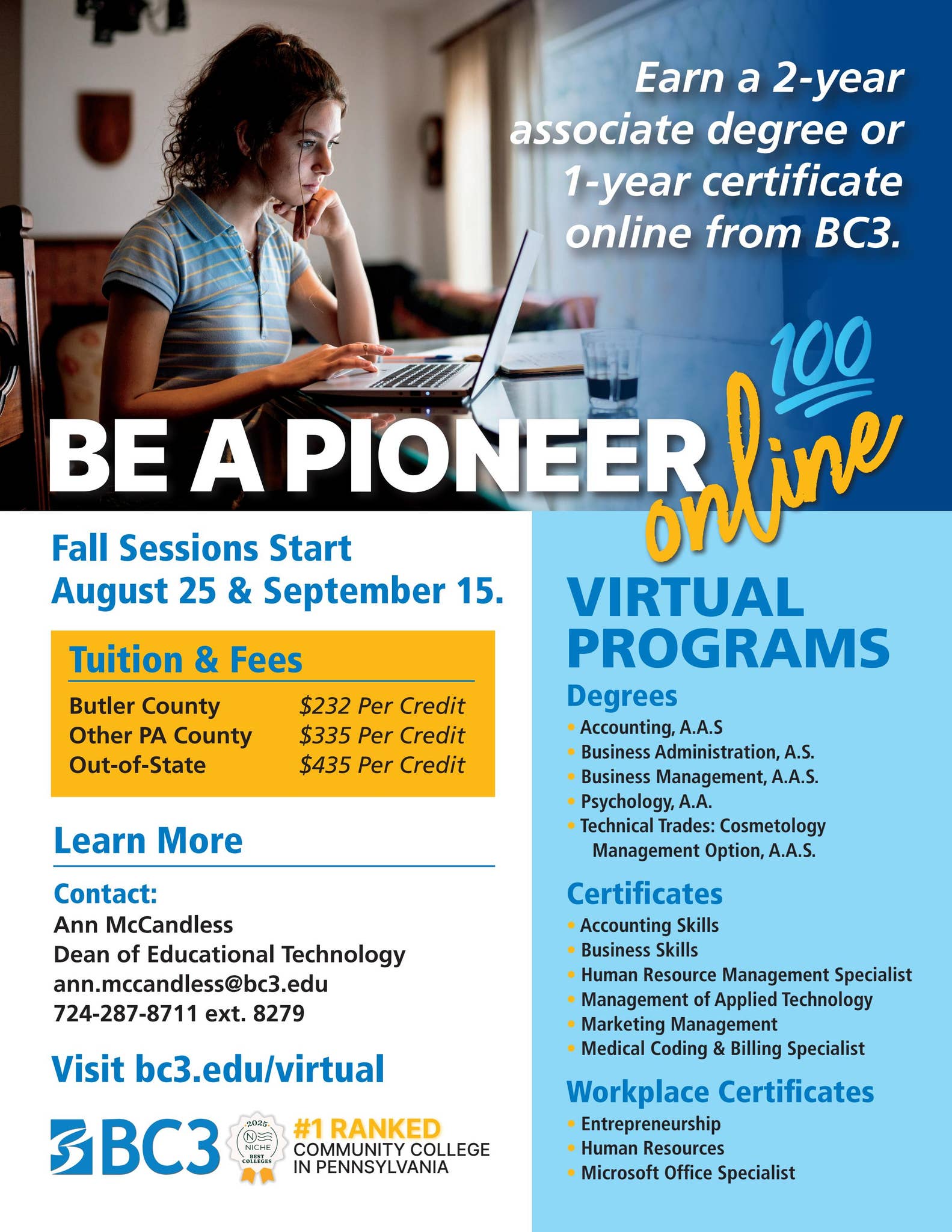 BC3 Virtual Programs: 2025-2026 by Butler County Community College - Issuu