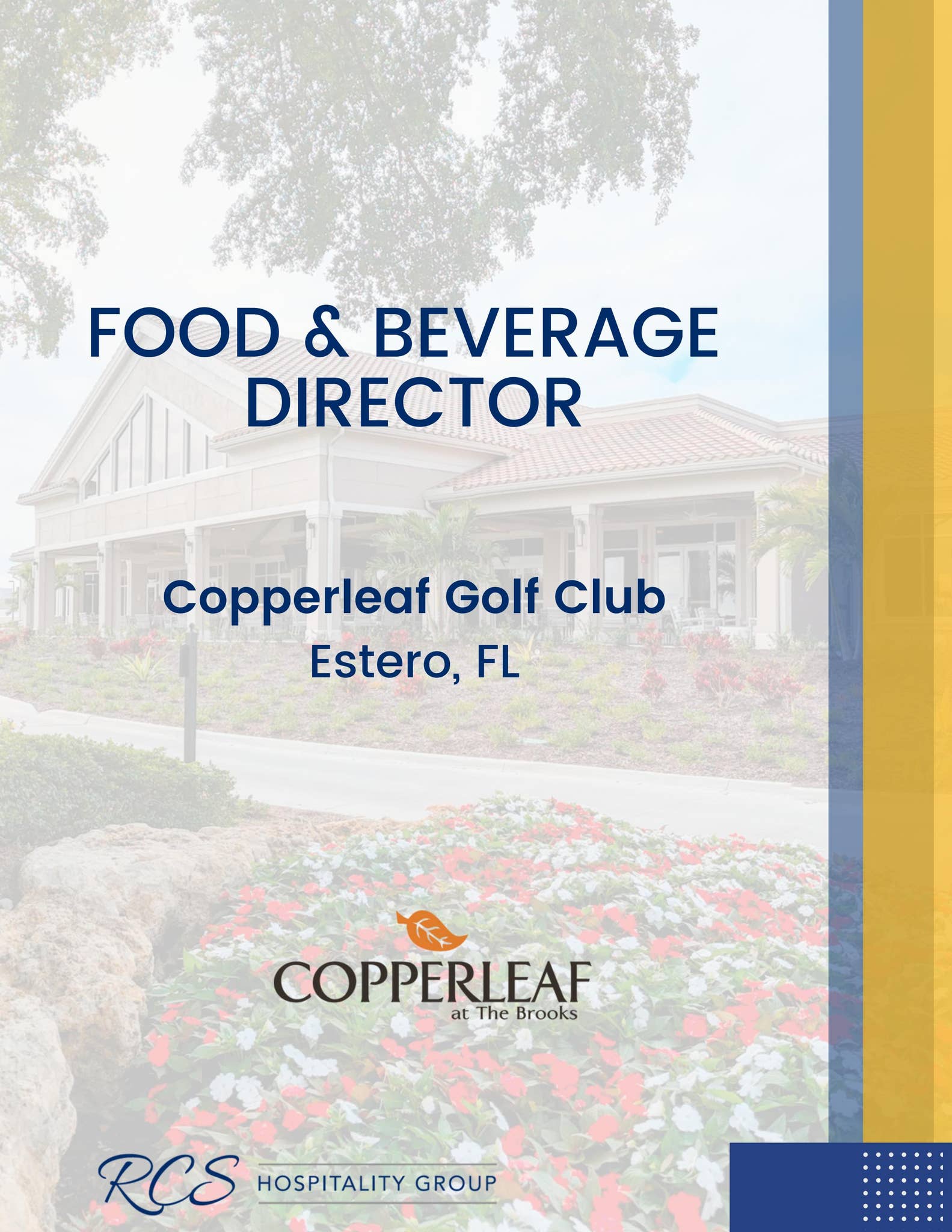 Copperleaf Golf Club F&B Director 2025 by RCS Hospitality Group - Issuu