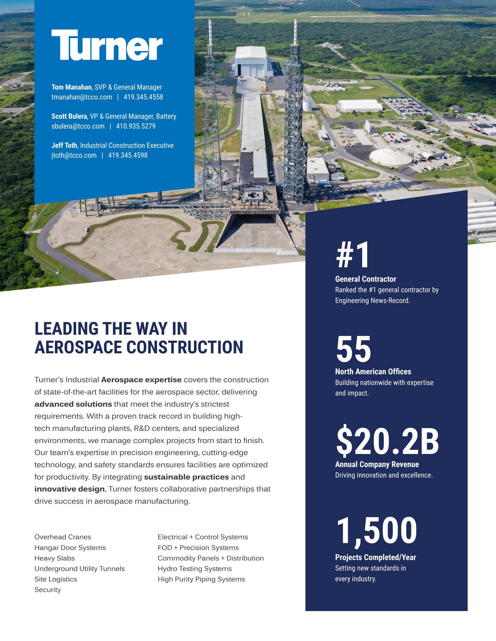 Aerospace Flyer by Turner Construction Company - Issuu