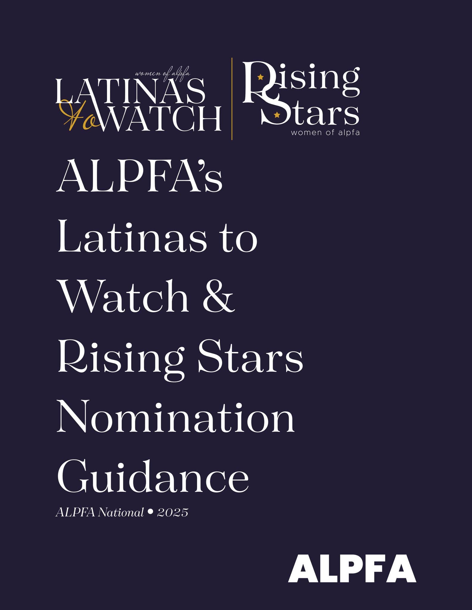 ALPFA’s Latinas to Watch & Rising Star Nomination Guidance by ALPFA Inc ...