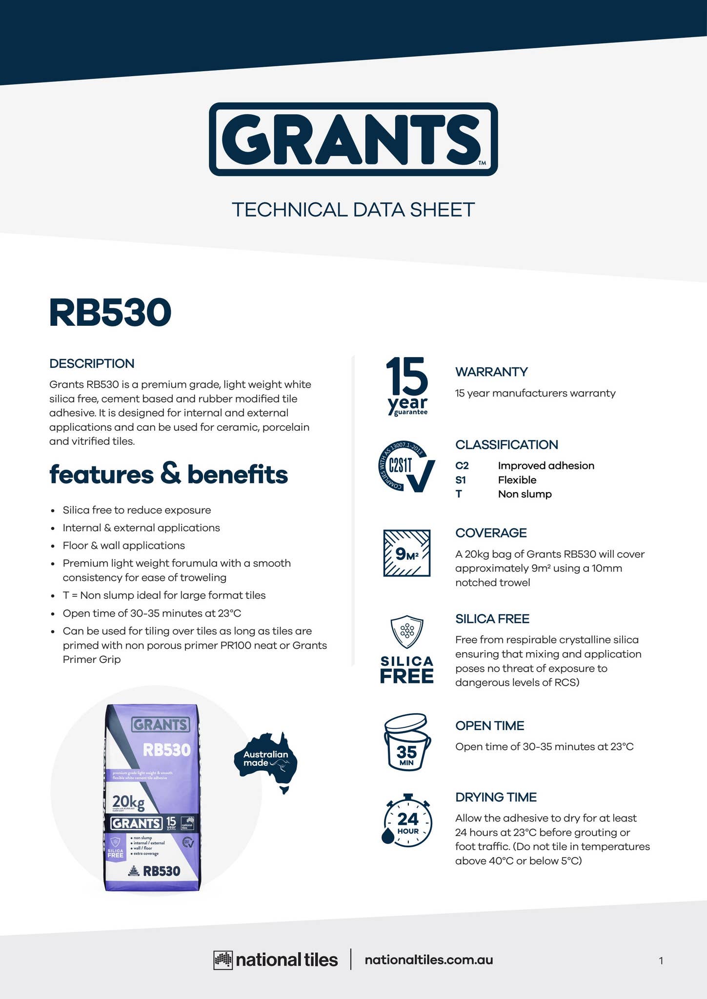 RB530 - Technical Data Sheet by nationaltiles - Issuu