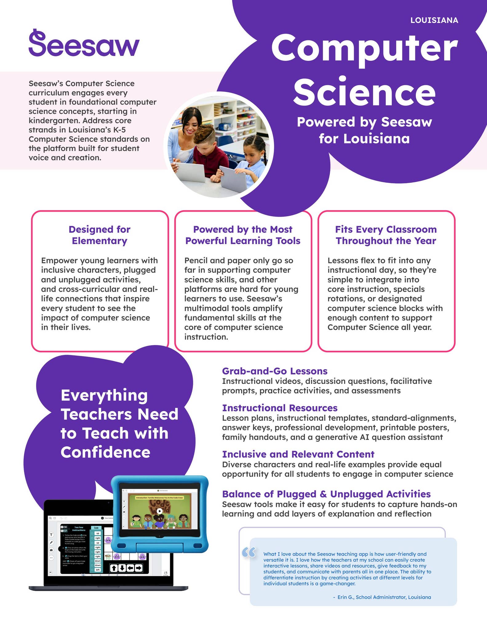 Computer Science Powered by Seesaw (LA) by seesawlearning - Issuu