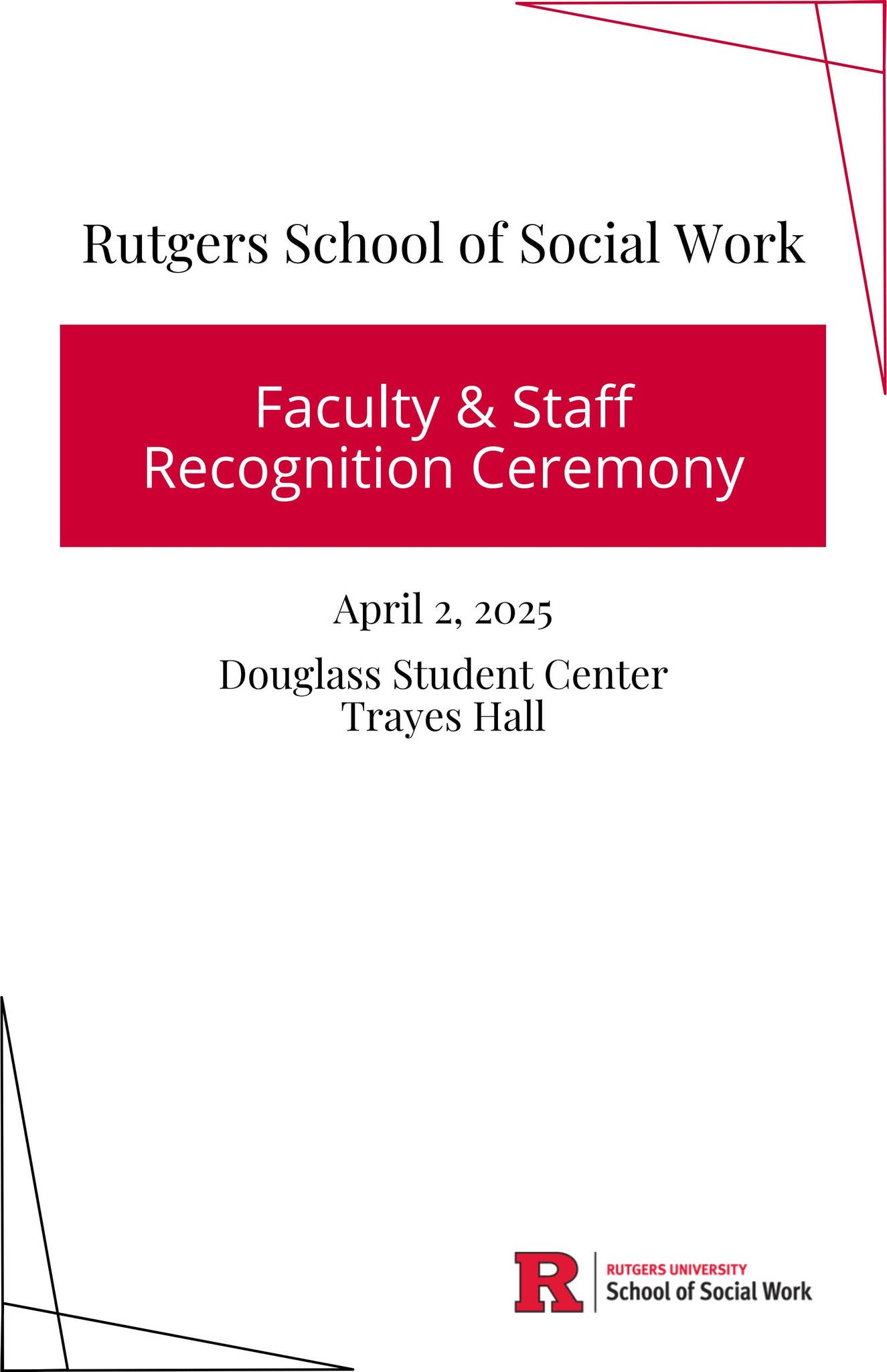 2025 Faculty & Staff Recognition Ceremony Program by Rutgers SSW - Issuu