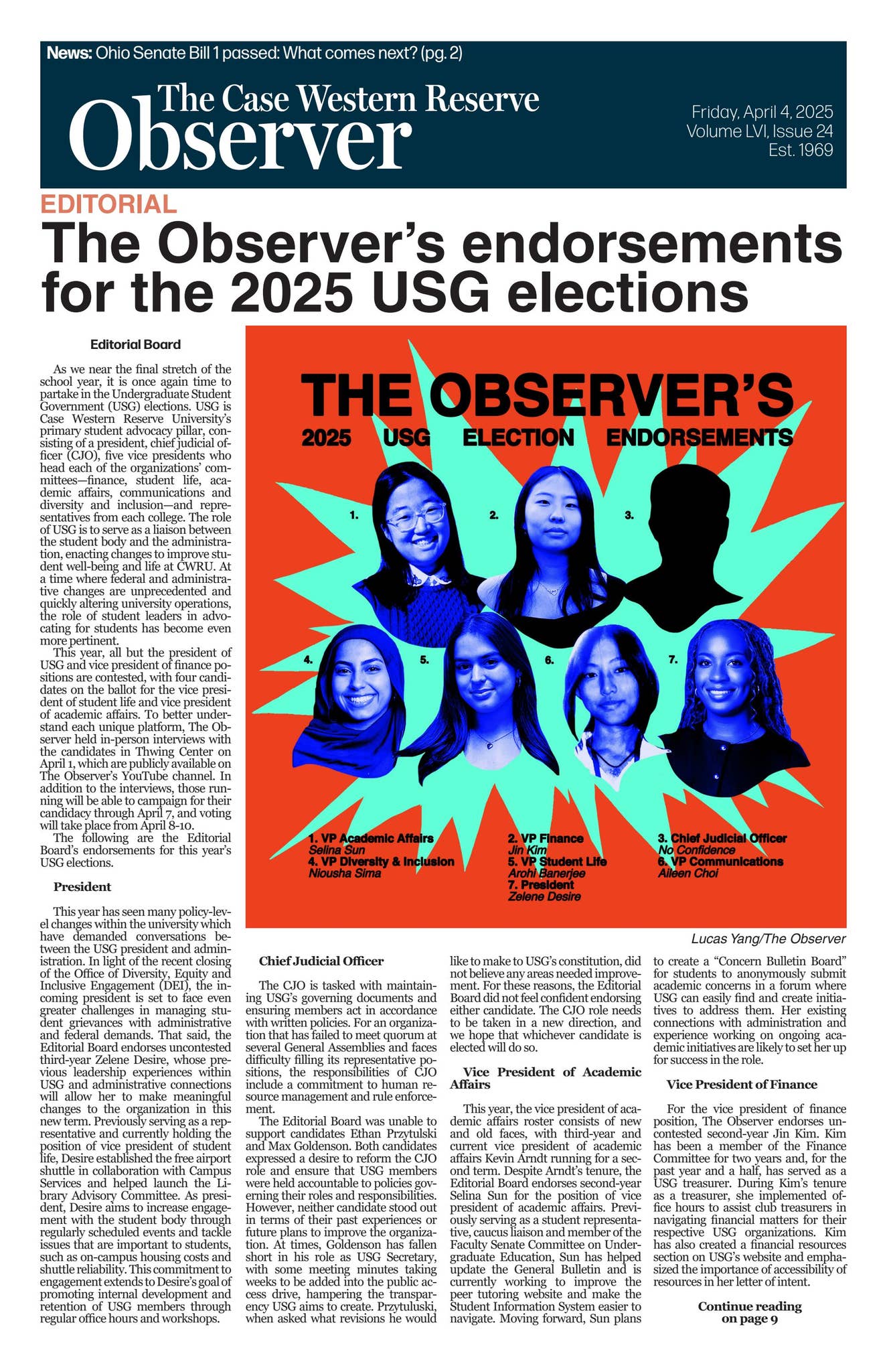 The Observer, Volume LVI, Issue 24 4/4/25 by The Observer - Issuu