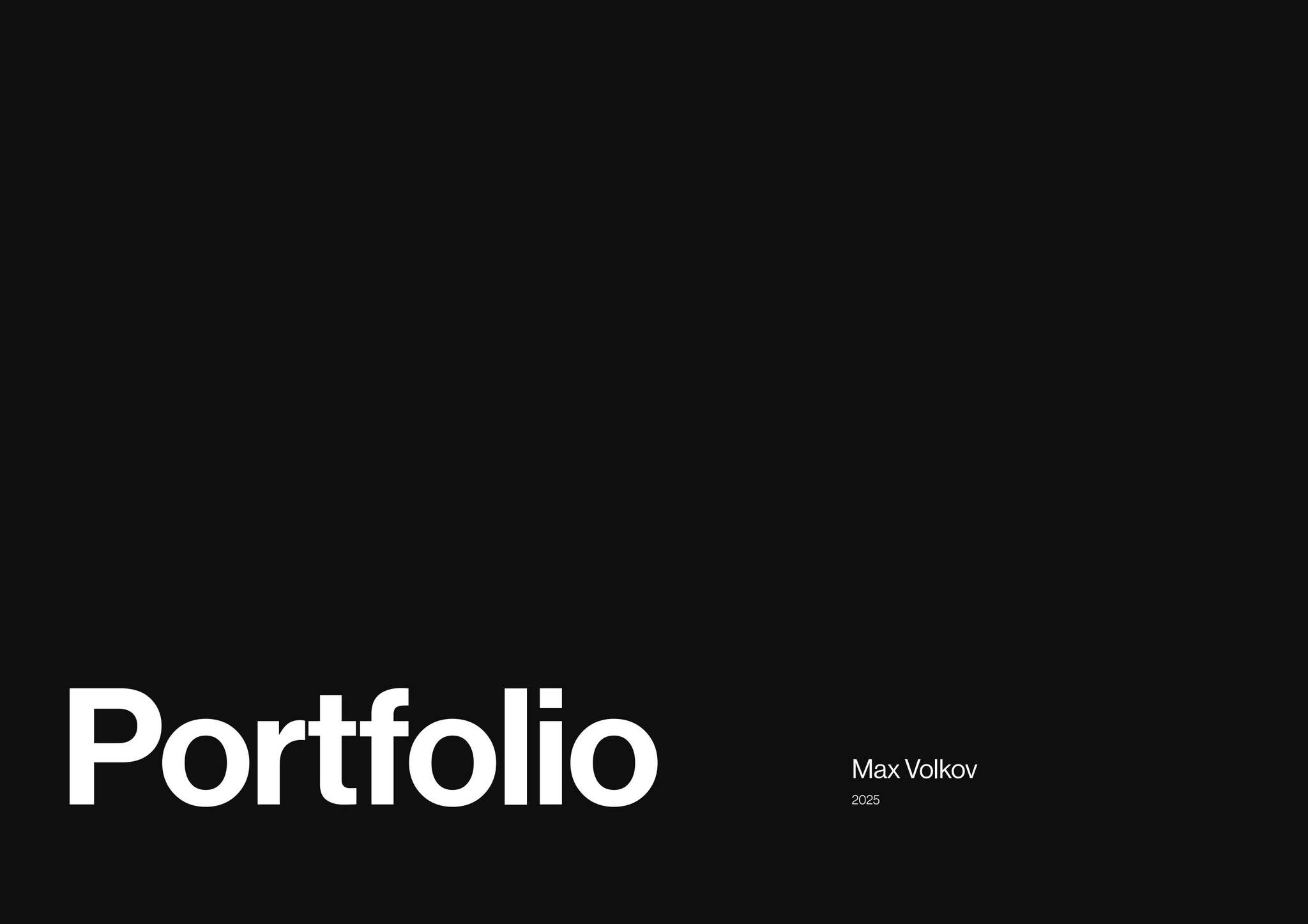 Max Volkov Portfolio Visual Artist by volkovmax - Issuu