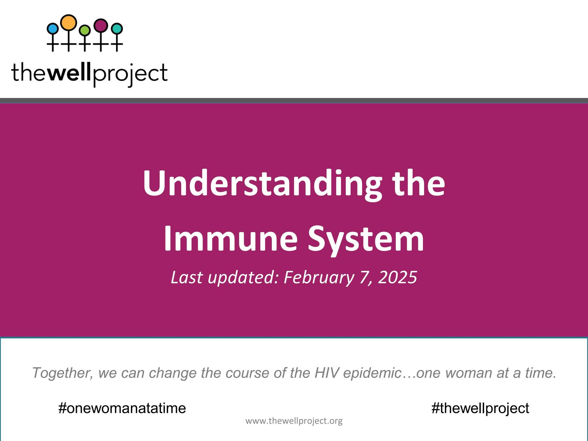 Understanding the Immune System by The Well Project - Issuu