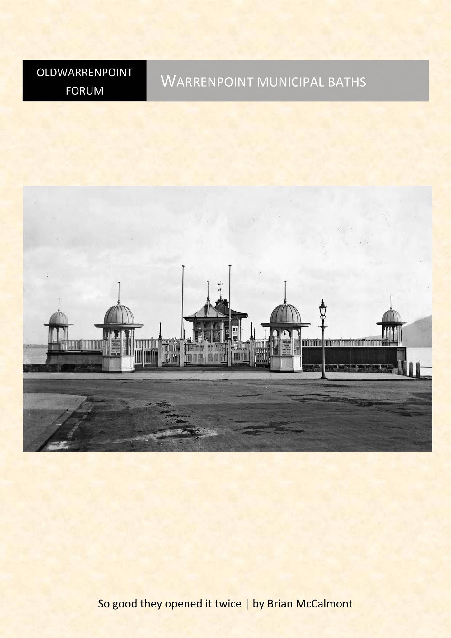 Warrenpoint Municipal Baths by Brian McCalmont - Issuu