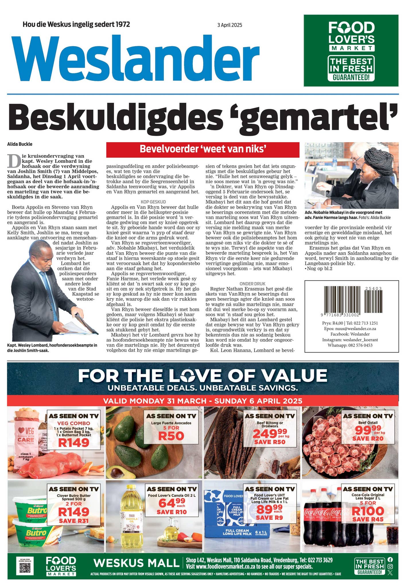 Weslander E-Edition – 3 April 2025 by Novus Media - Issuu