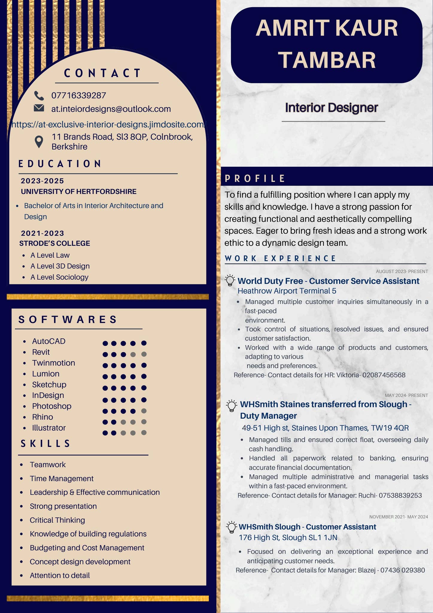 Interior Designer cv lux by Amrit Tambar - Issuu