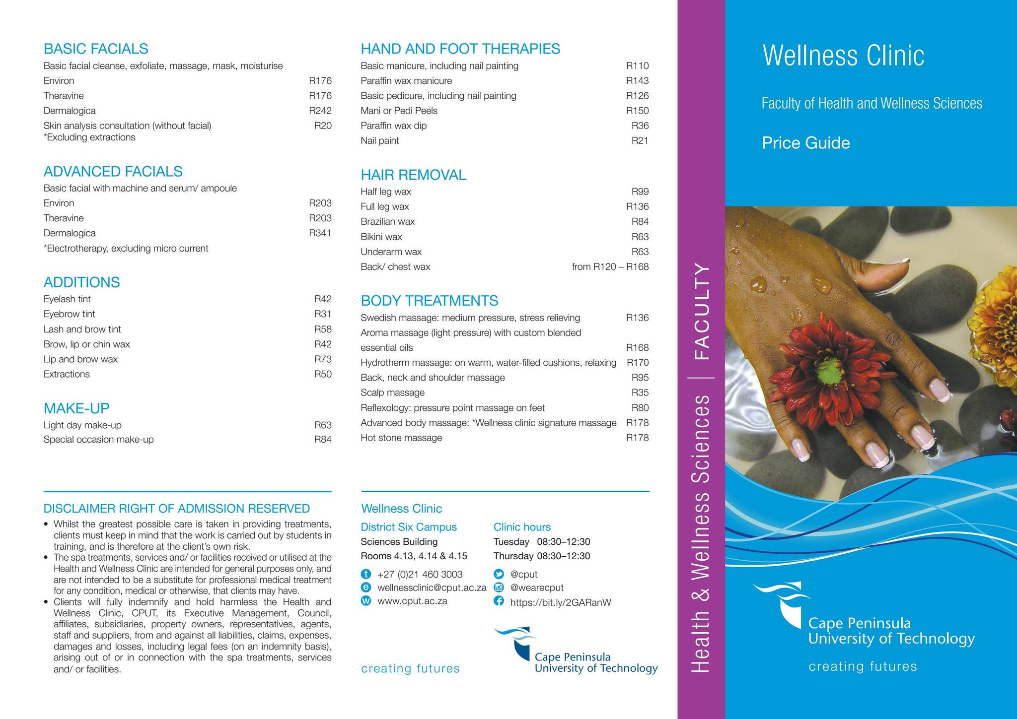 CPUT Wellness Clinic Brochure by Cape Peninsula University of ...