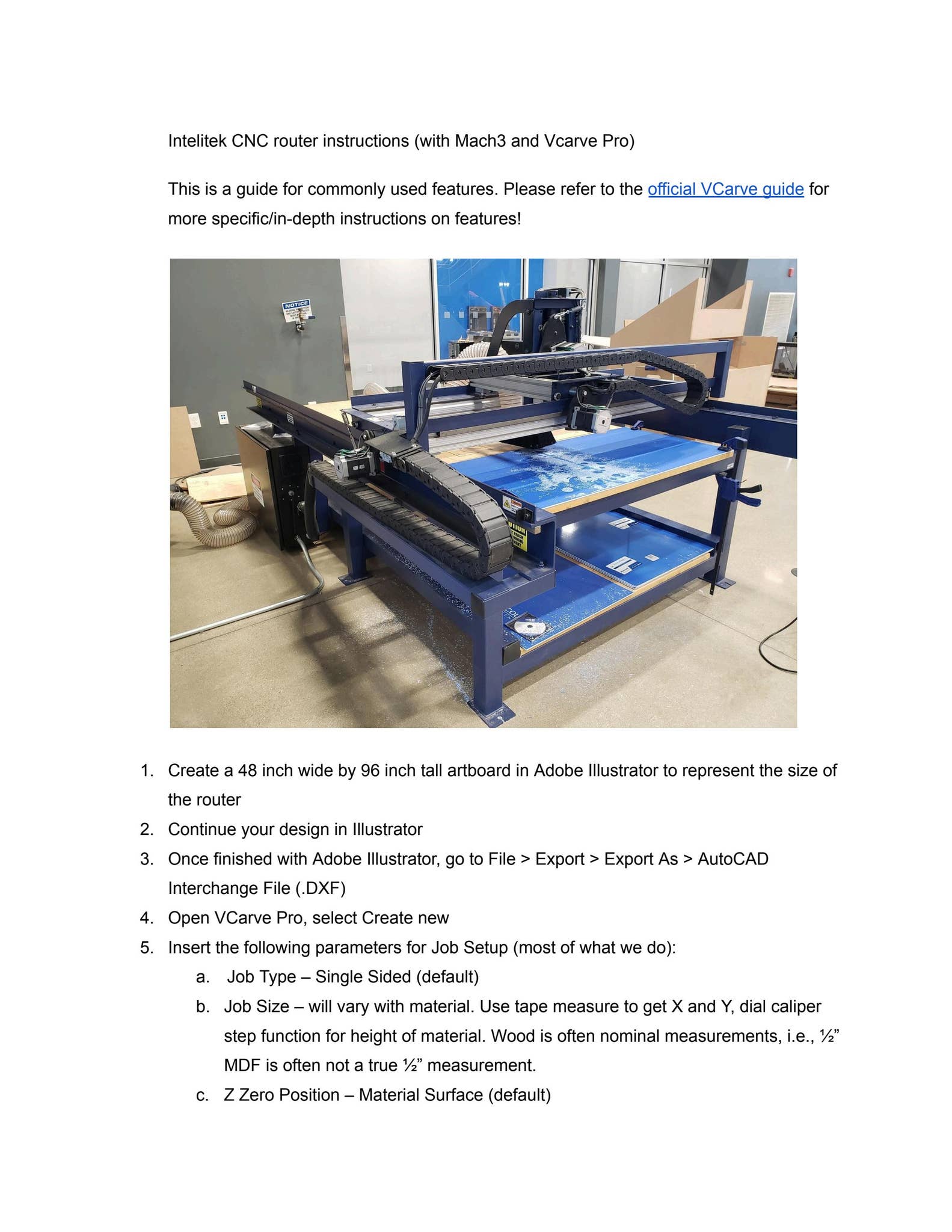 Intelitek CNC Router Instructions (1) by Douglas Picard - Issuu