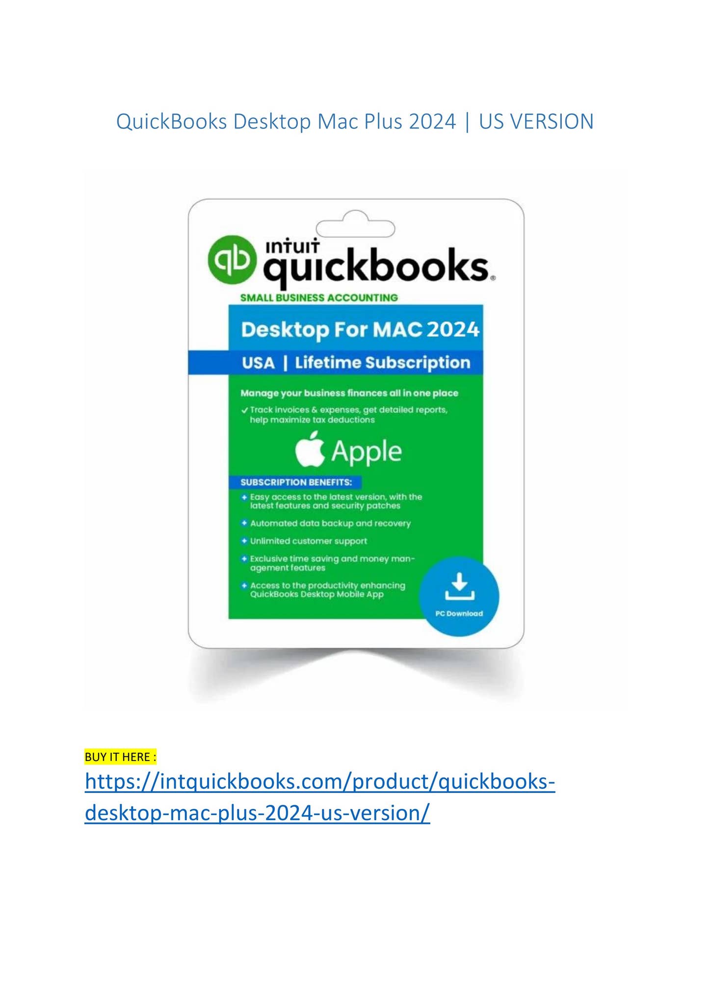 QuickBooks Desktop Mac Plus 2024 US VERSION by Aidan Whitehouse - Issuu