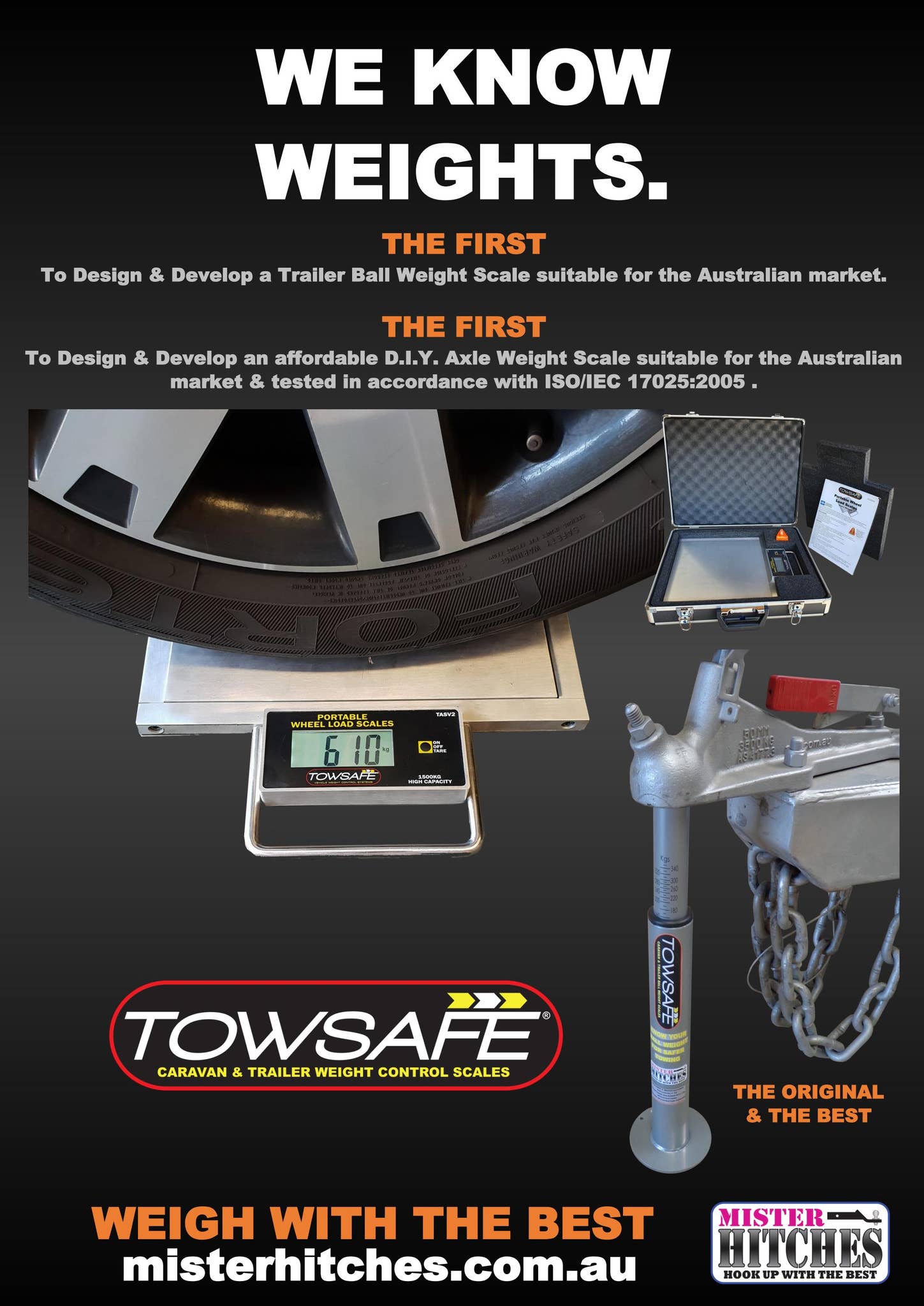 MISTER HITCHES TOWSAFE WHEEL LOAD SCALES - YOUR OWN PERSONAL WEIGH ...