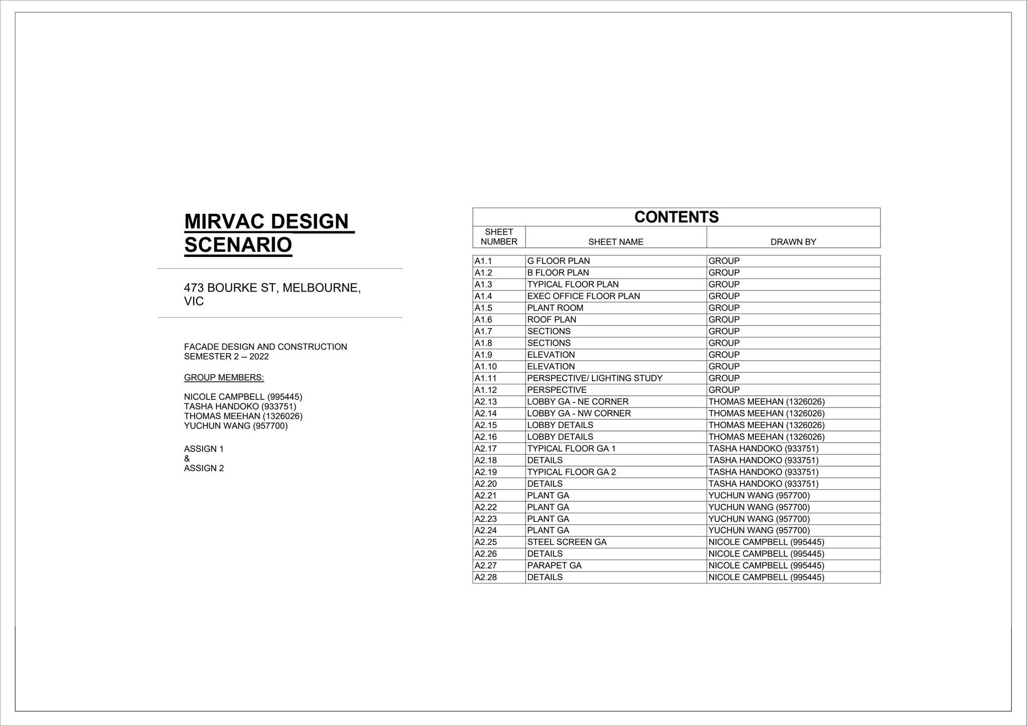 MIRVAC FACADE DESIGN & CONSTRUCTION_YUCHUN WANG by grace.yuchun.wang ...