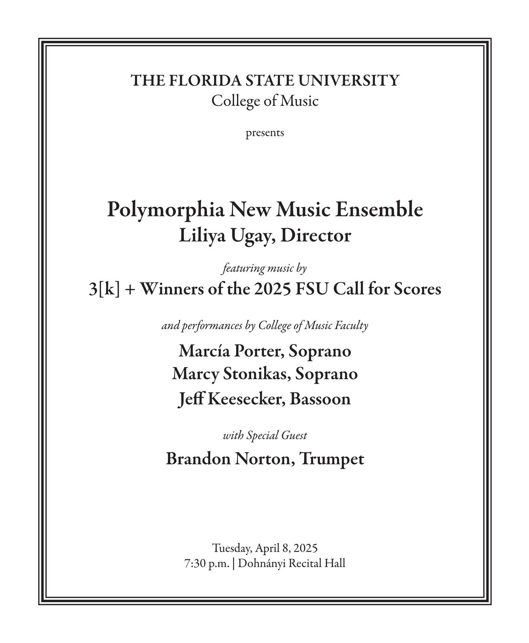 20250408_Polymorphia by Florida State University College of Music - Issuu