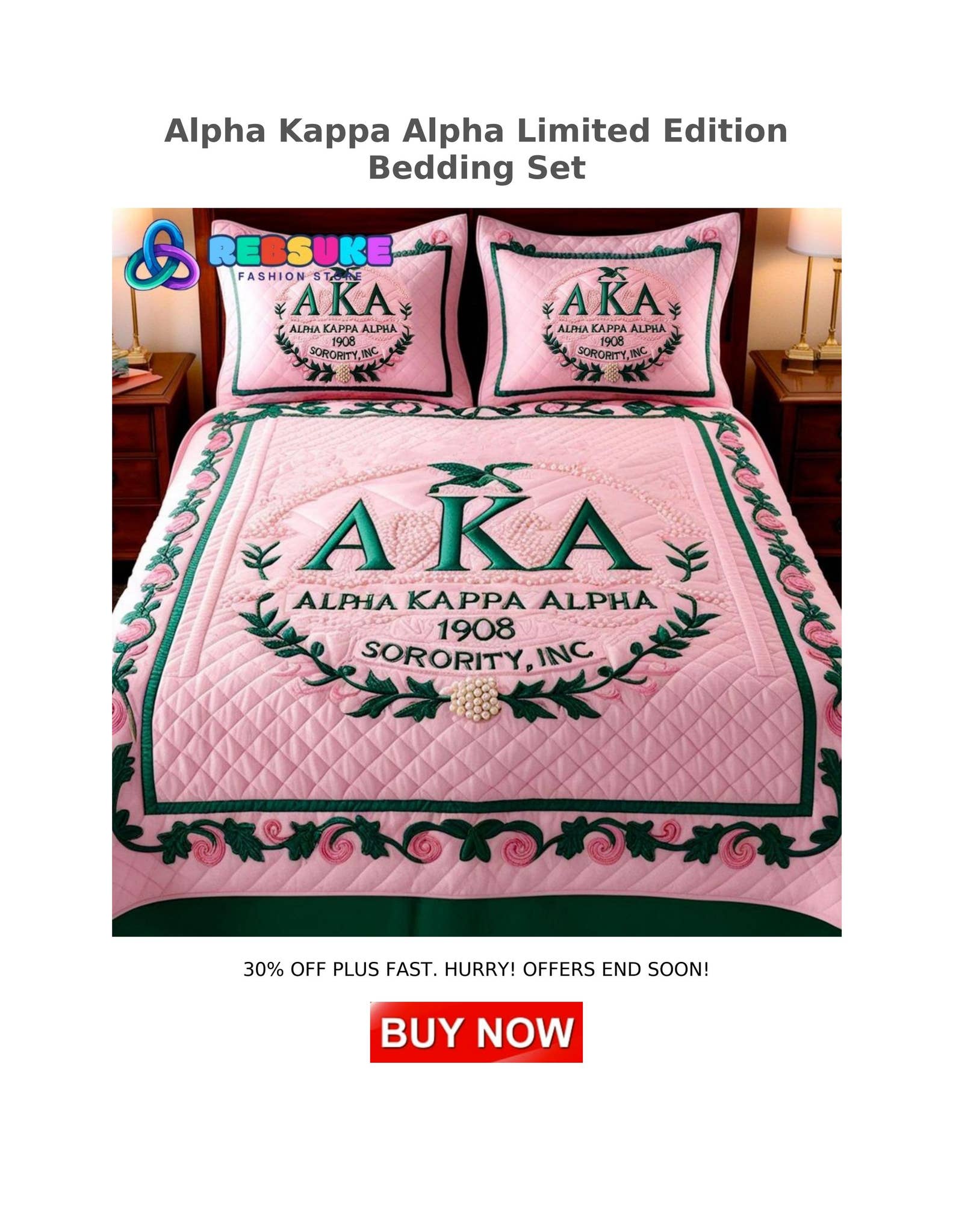 Alpha Kappa Alpha Limited Edition Bedding Set by All Trending Wear - Issuu
