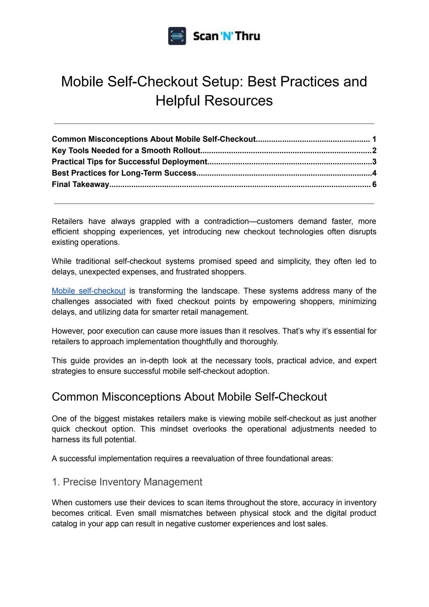 Mobile Self-Checkout Setup_ Best Practices and Helpful Resources by ...