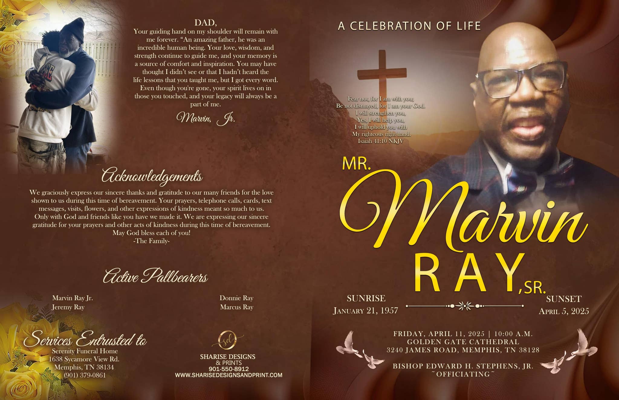 MARVIN RAY SR by Sharise Designs - Issuu