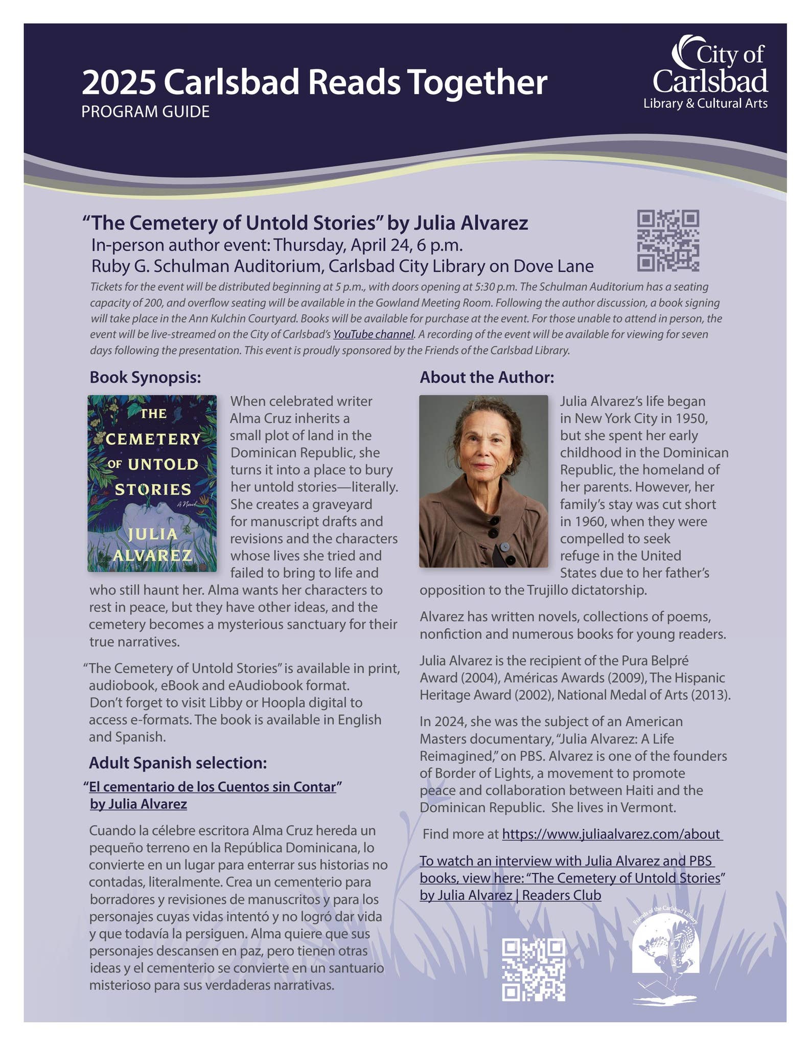 Carlsbad Reads Together 2025 Program Guide by City of Carlsbad ...