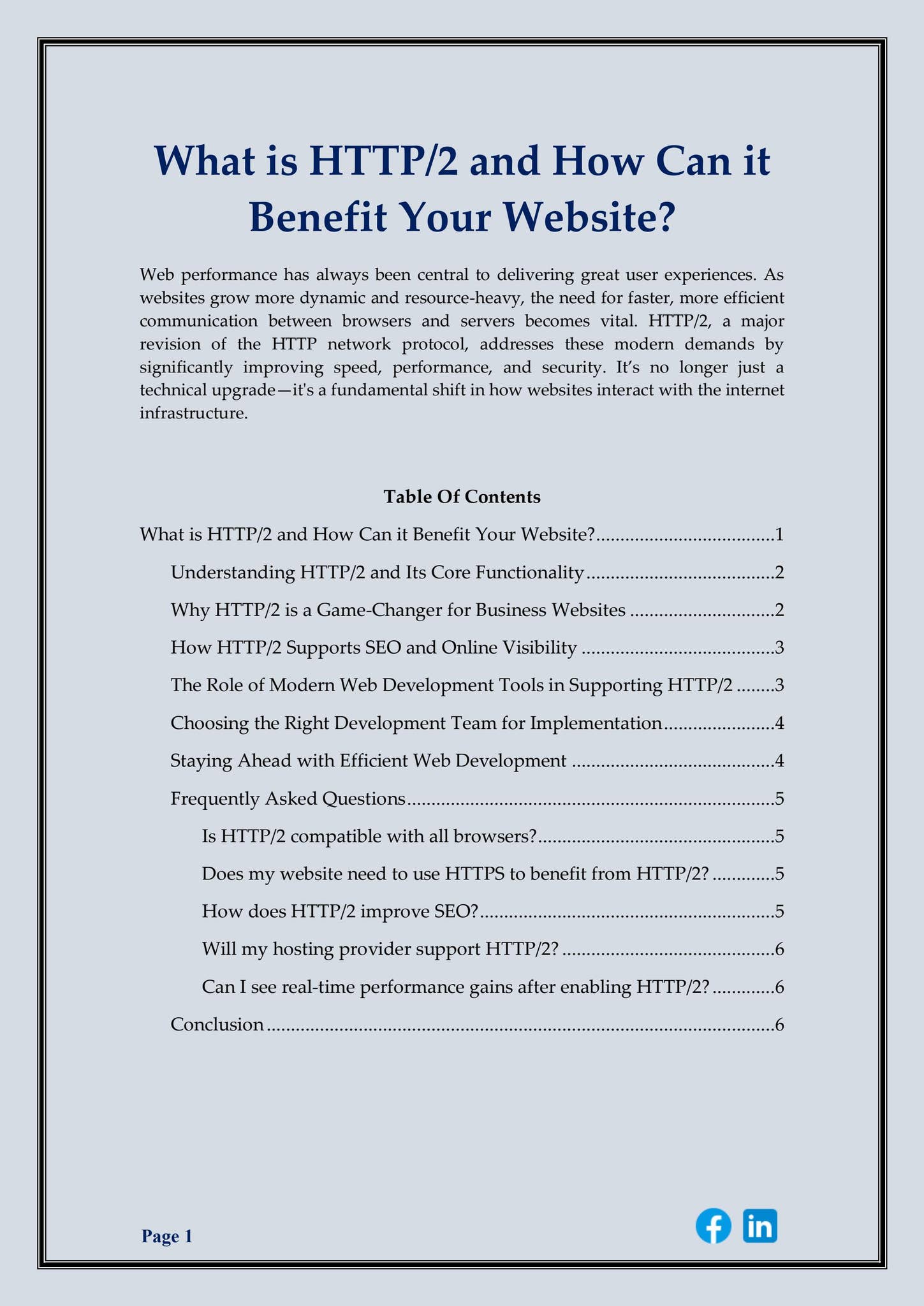 What is HTTP-2 and How Can it Benefit Your Website? by Web Cures Digtal - Issuu