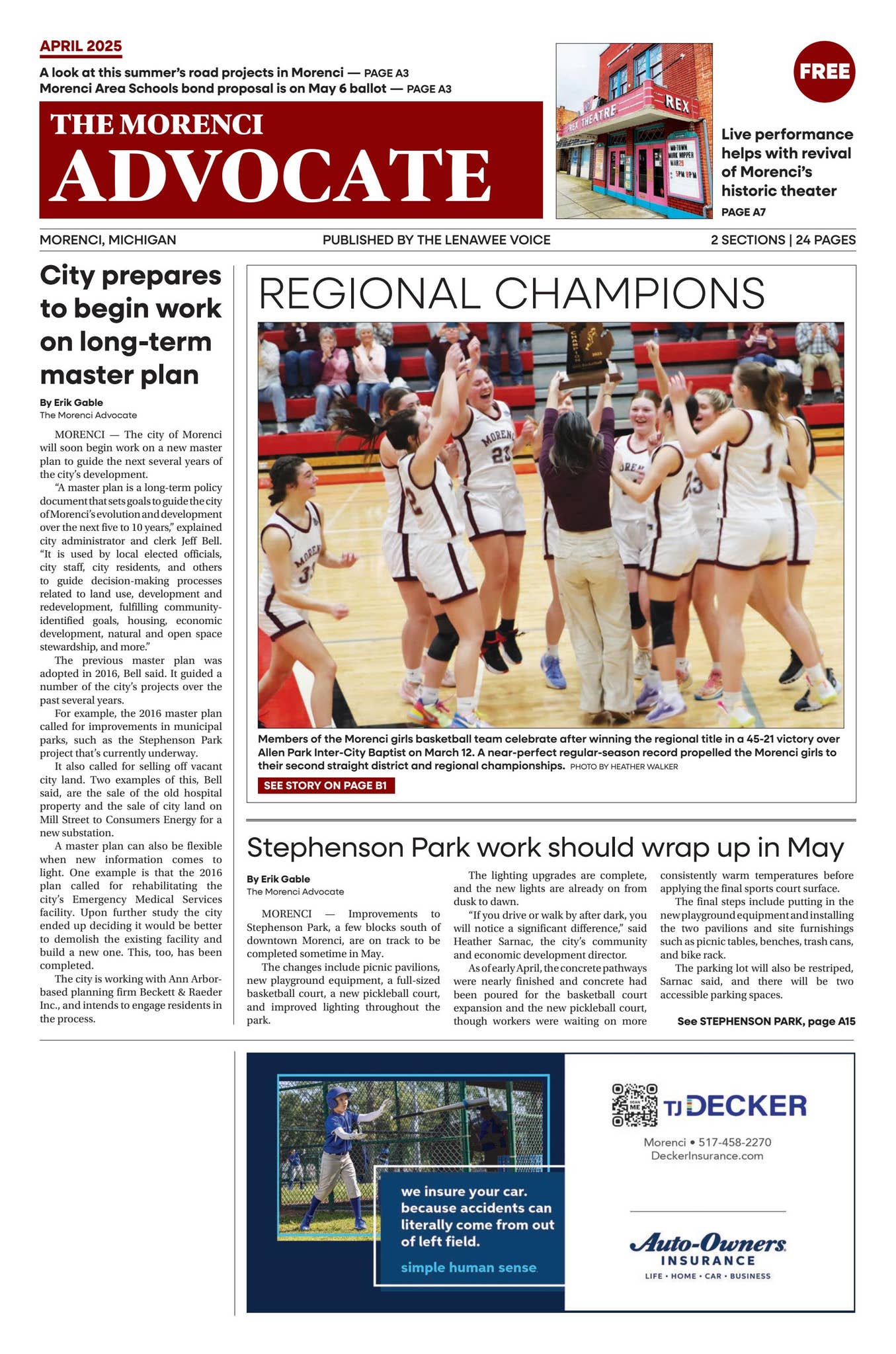 The Morenci Advocate — April 2025 by The Lenawee Voice - Issuu
