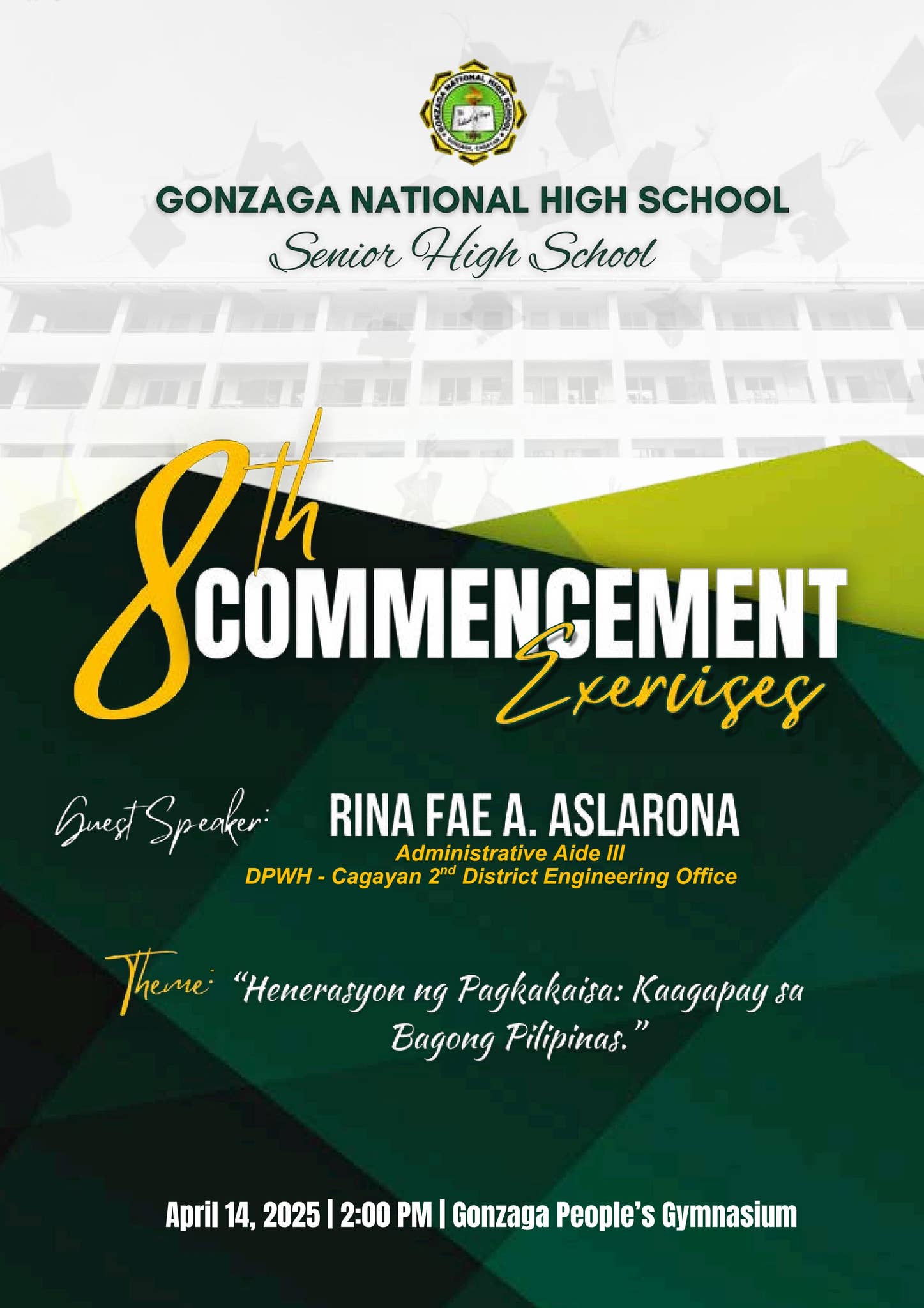 GRADUATION DRAFT PROGRAM INVITATION by lesterwin udarbe - Issuu