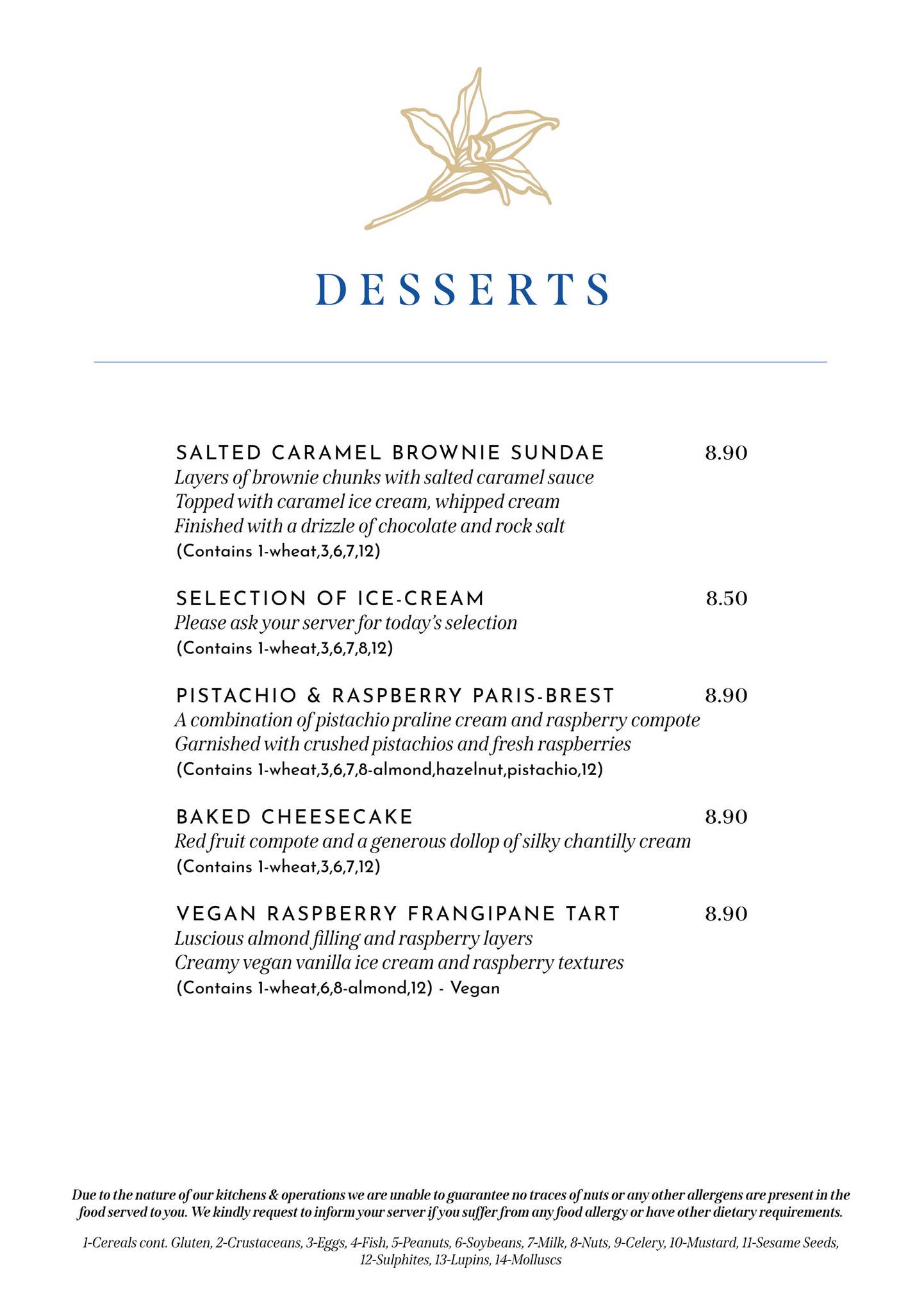 Radisson Blu Hotel & Spa, Sligo WAVES Dessert Menu by iNUA Hospitality ...