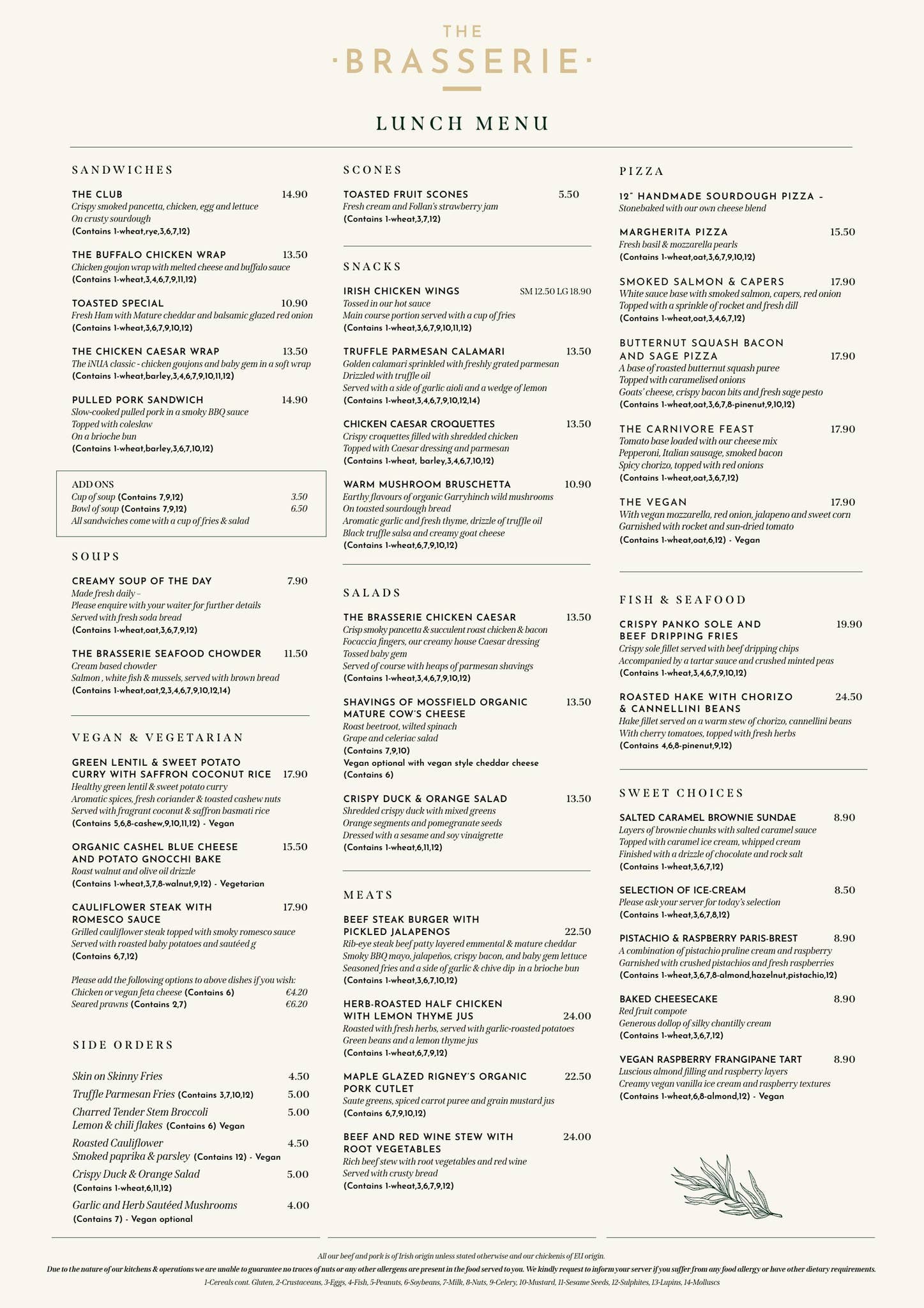 Radisson Blu Hotel & Spa, Limerick Lunch Menu Brasserie by iNUA ...