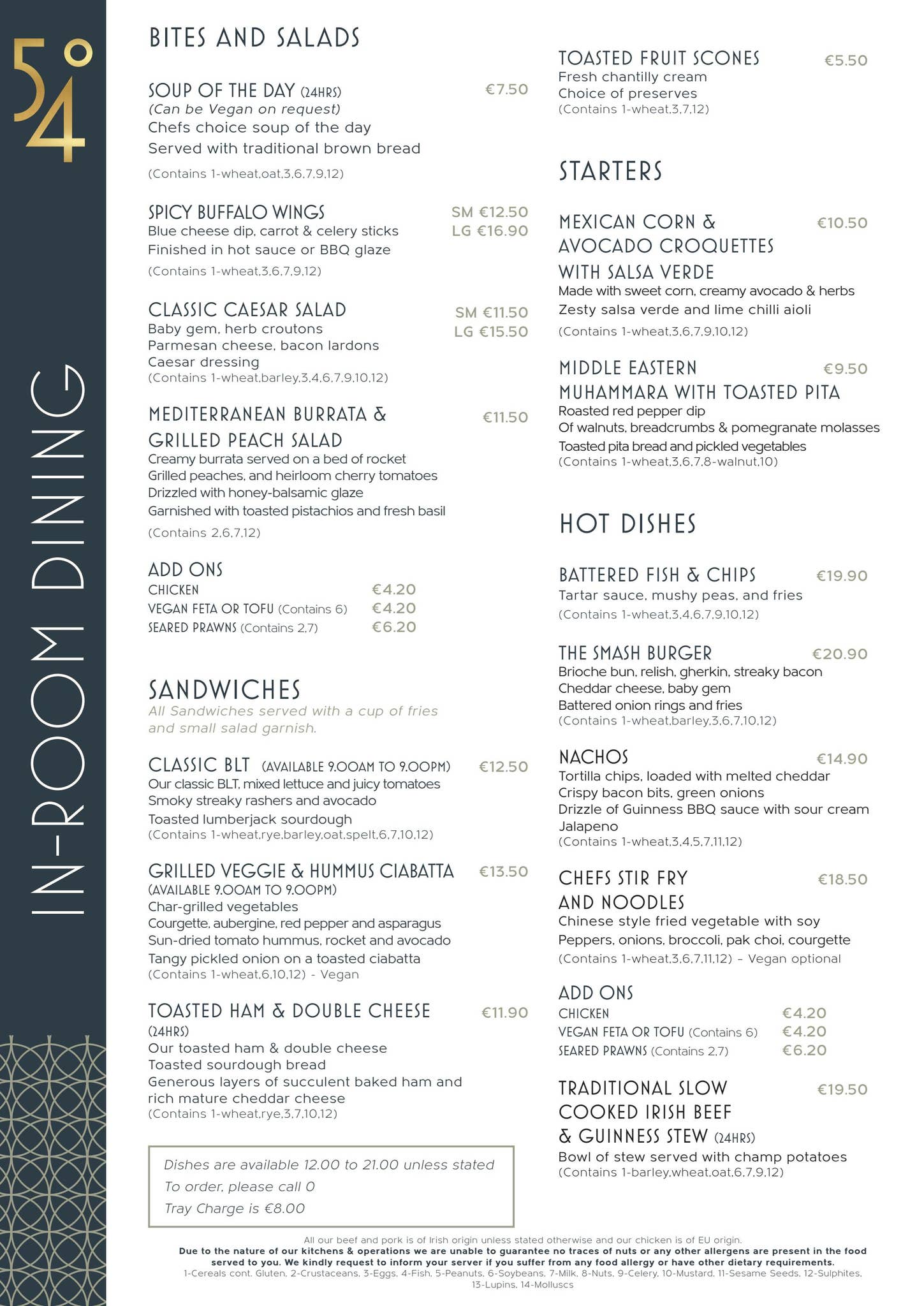 Gateway Hotel Dundalk 54_IN-ROOM DINING Menu by iNUA Hospitality - Issuu